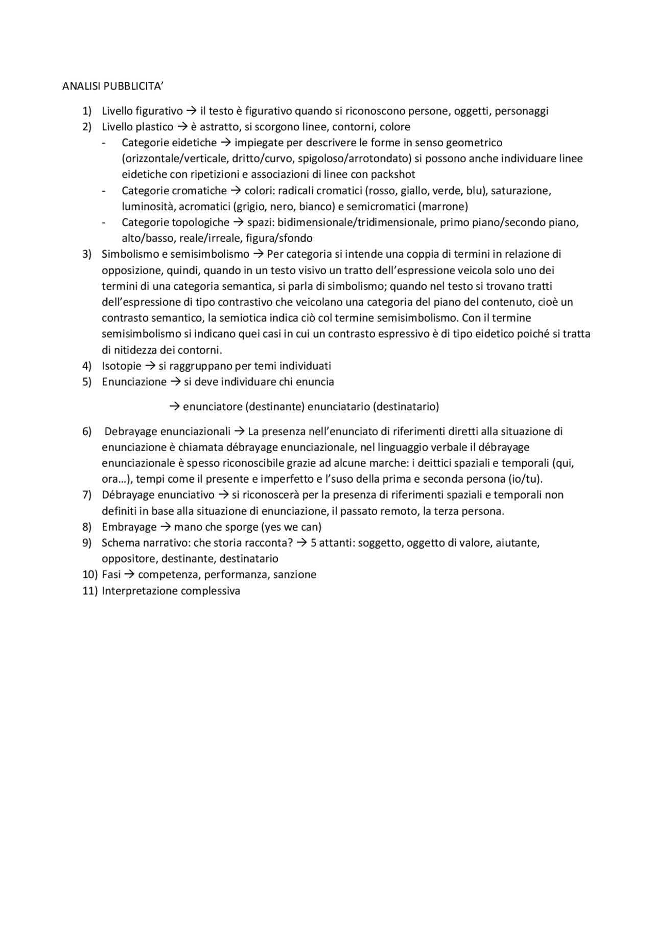 Analisi Per Pubblicità Docsity