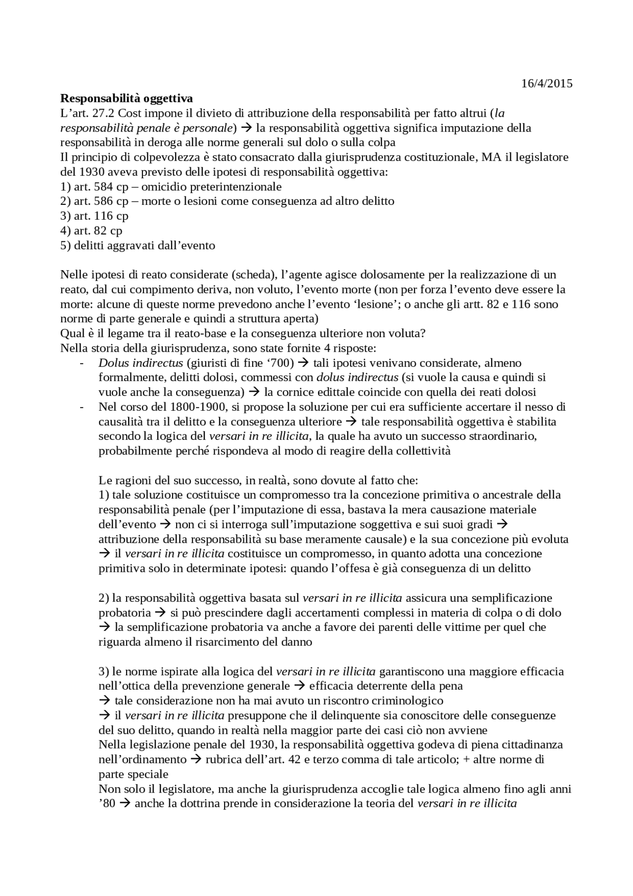 Diritto Penale Parte Speciale Docsity