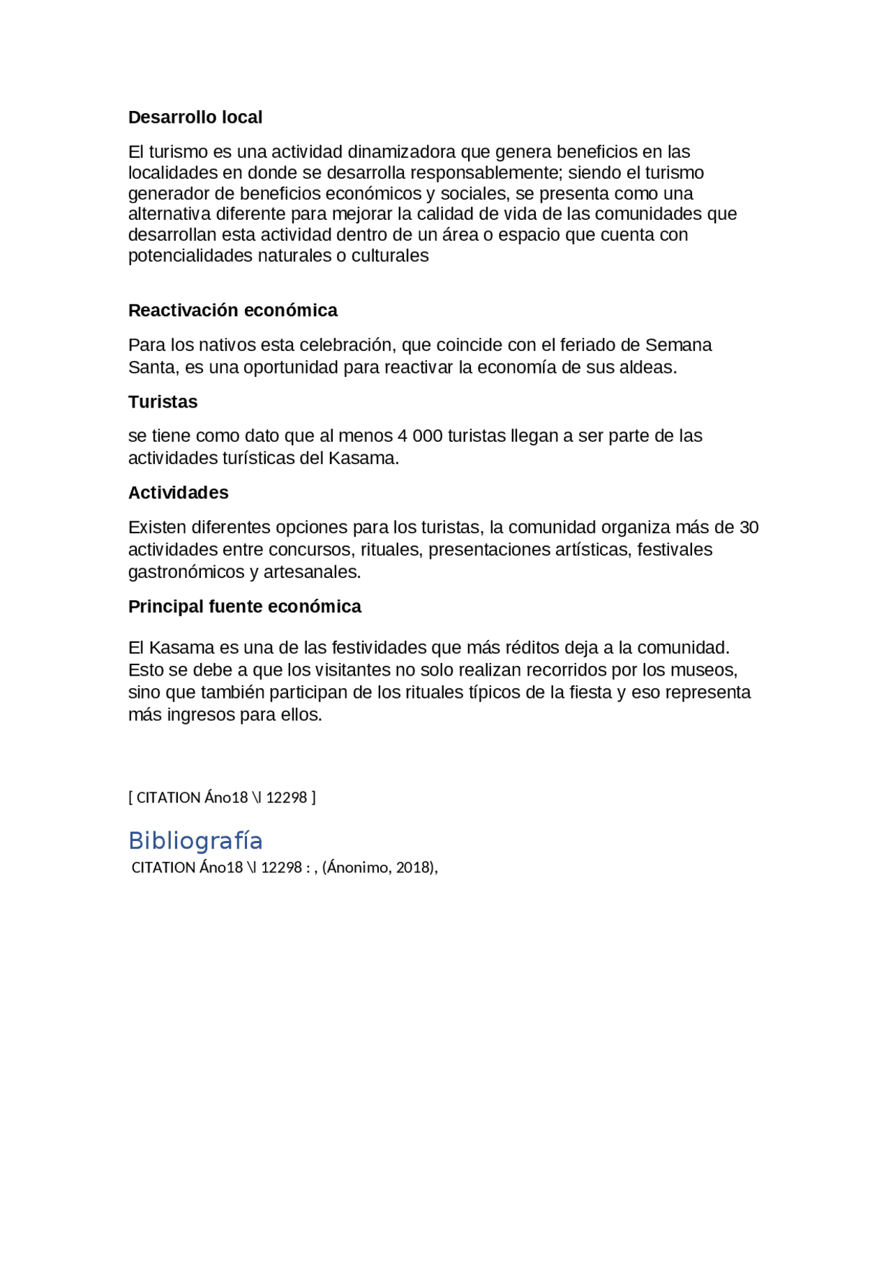 Desarrollo Local Sobre La Comunidad Docsity