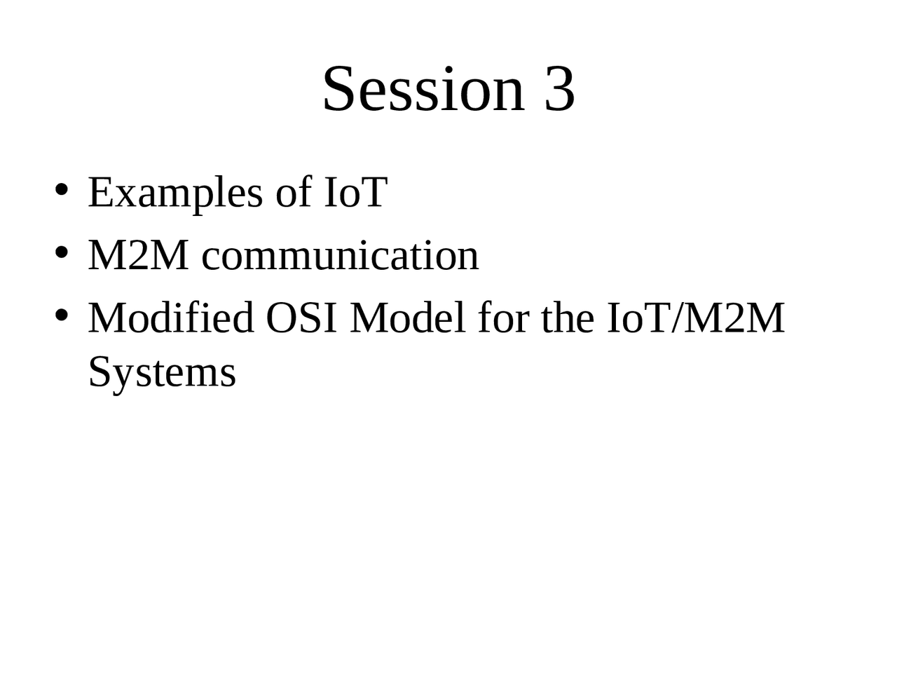 Examples of IoT | M2M communication | Assignments Semiotics - Docsity