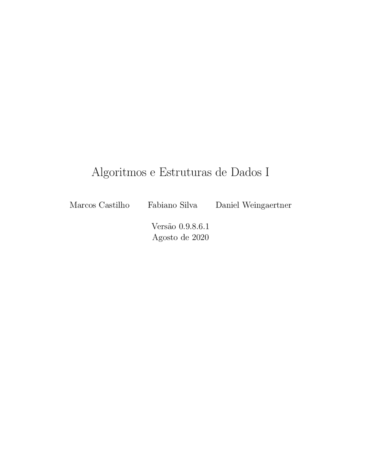 Algoritmos E Estrutura De Dados Docsity