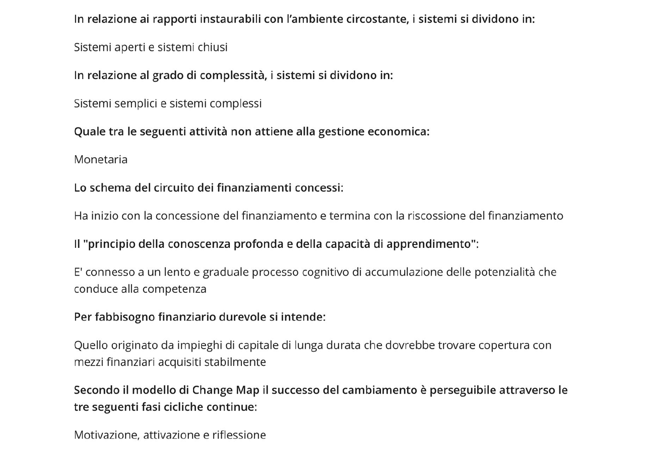Pegaso Metodologie E Determinazioni Quantitative Dazienda Docsity