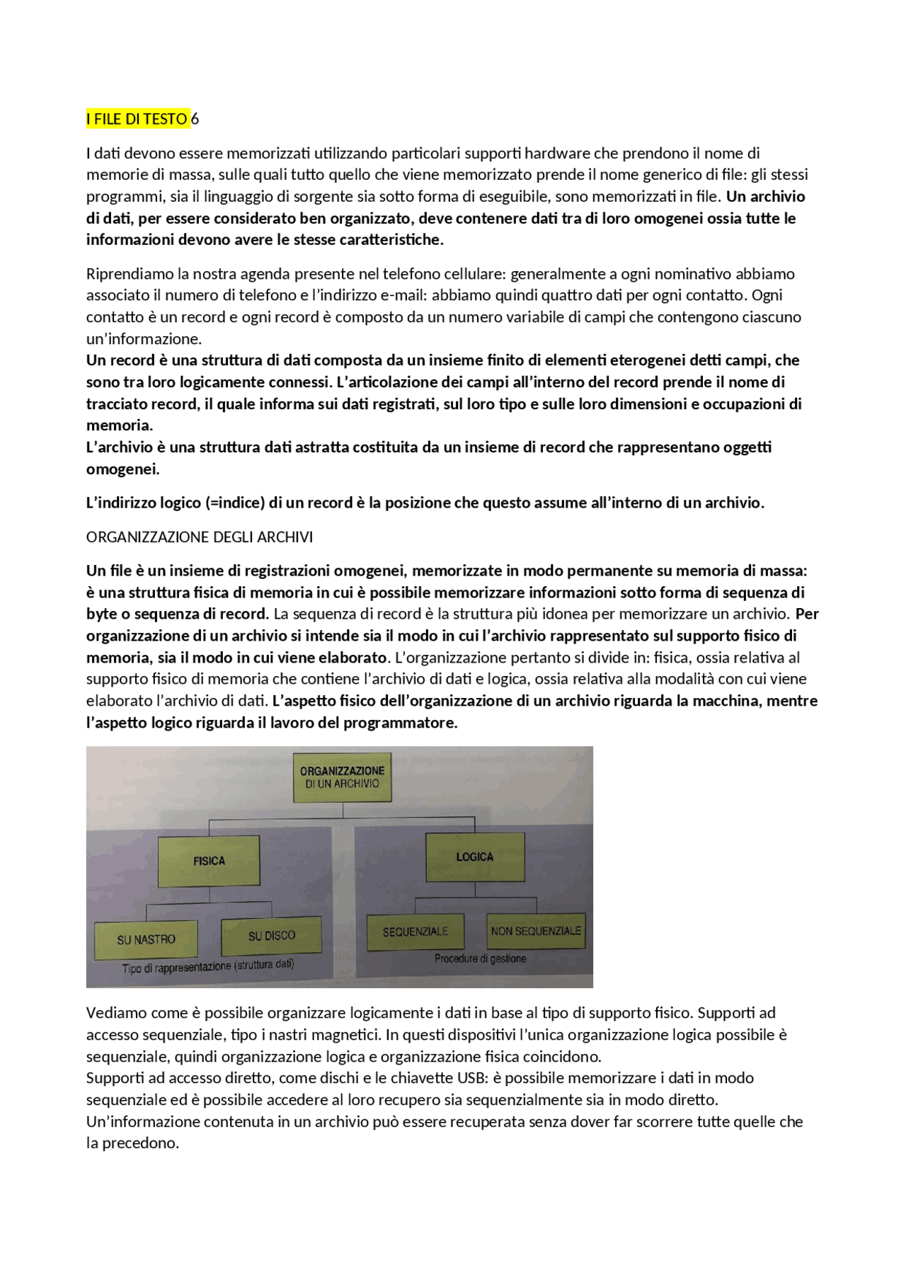 Informatica Programma Di 5a Ripasso Maturità Docsity