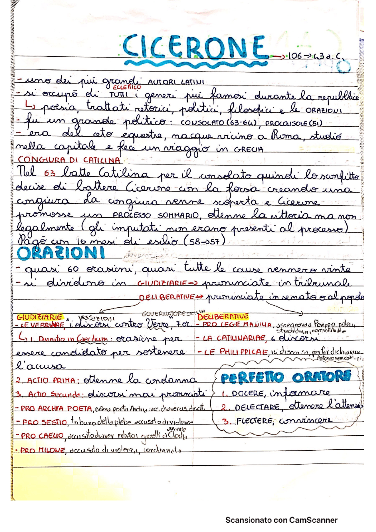 Cicerone Vita E Opere Docsity