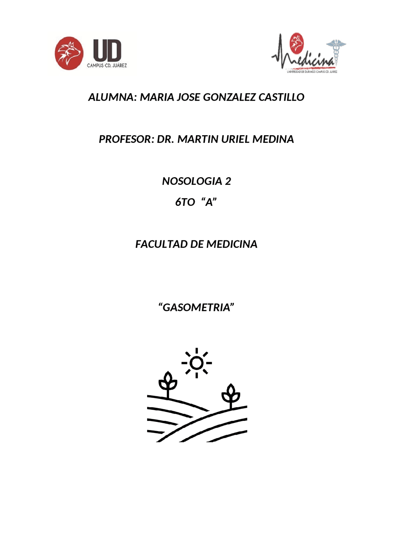 GASOMETRIA ESTUDIOSS | Notes de Médecine | Docsity