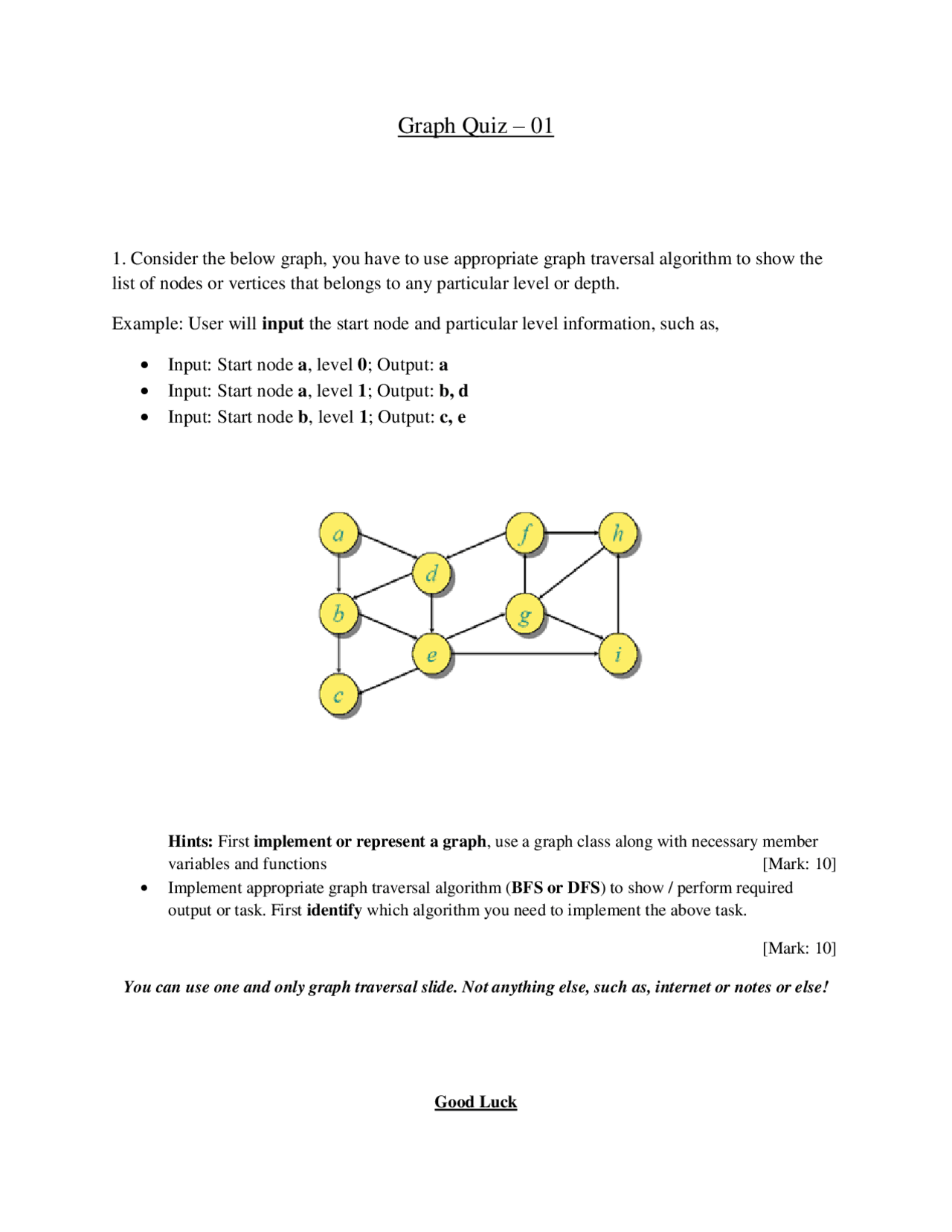Algorithm Quizzes And Guides Docsity