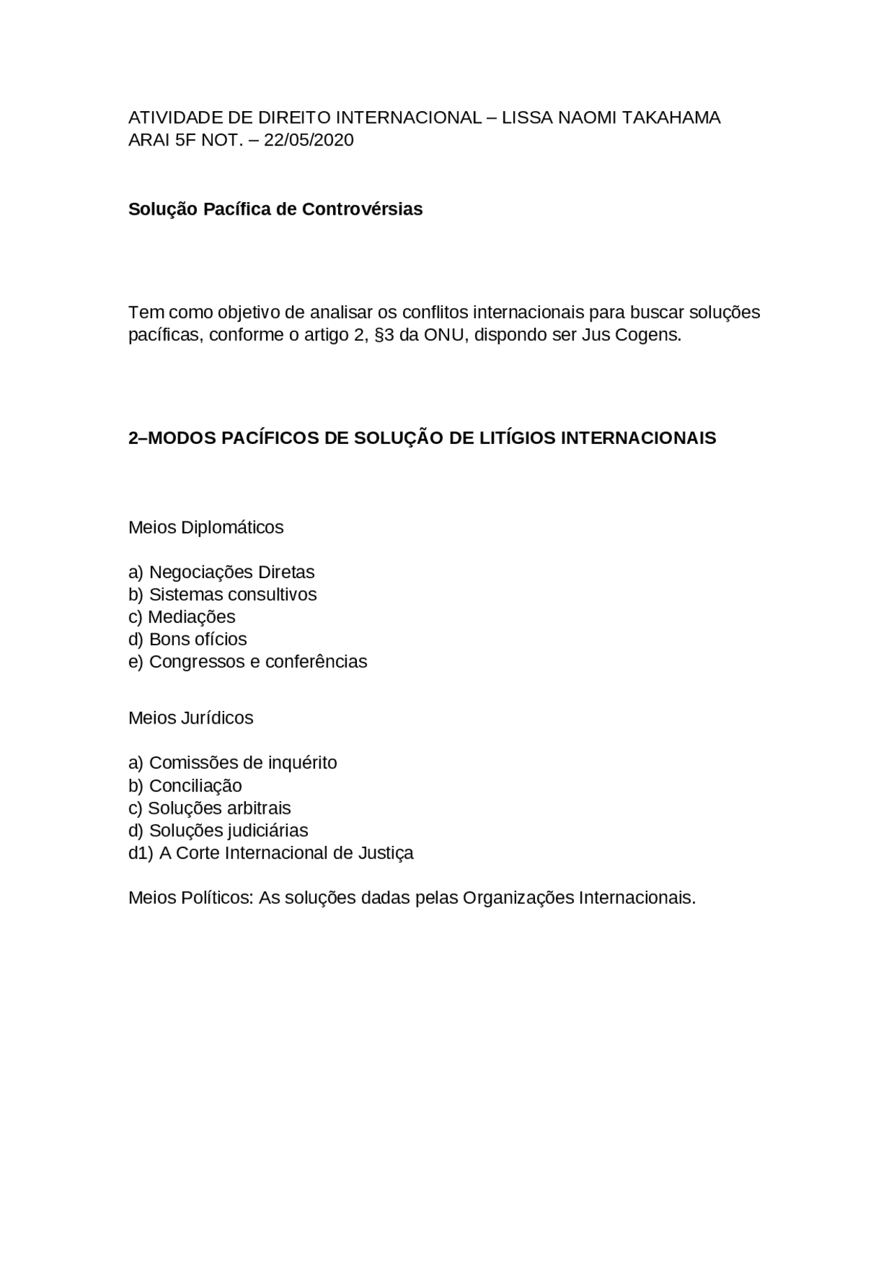 Direito Internacional Docsity