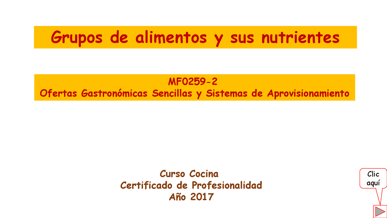 Grupos de alimentos Y SUS NUTRIENTES - Docsity