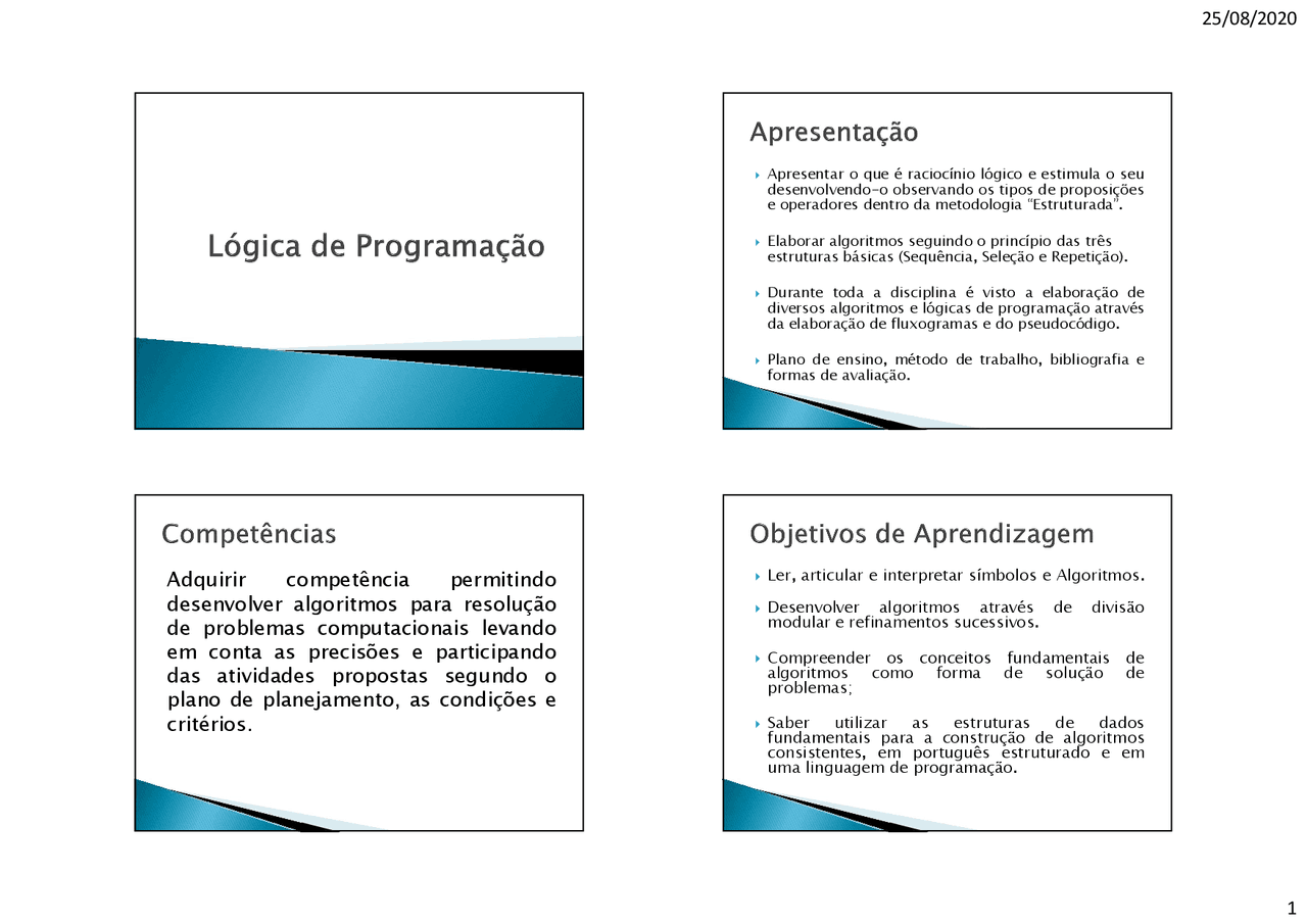 Logica De Programação Docsity