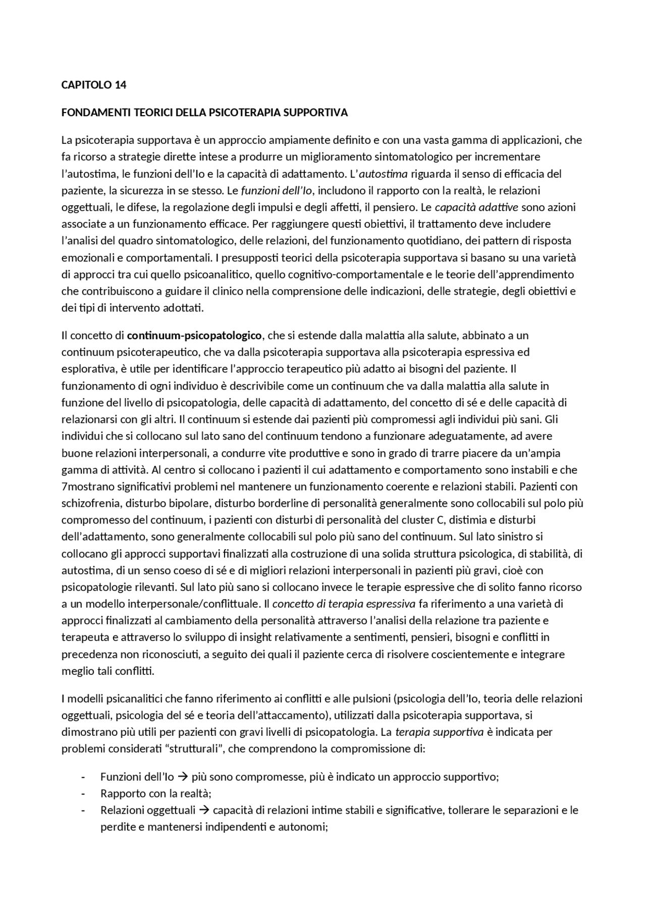Le Psicoterapie Gabbard Appunti Di Psicologia Generale Docsity