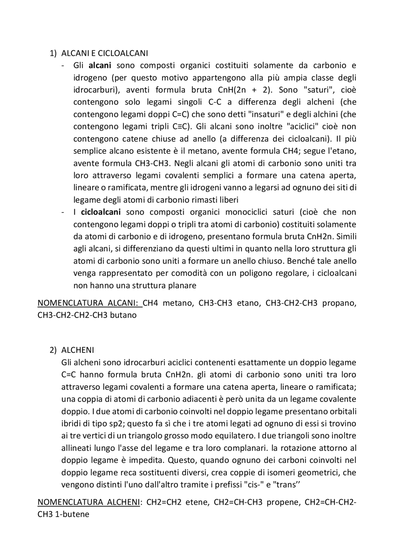 Seconda Parte Appunti Di Chimica Organica Docsity
