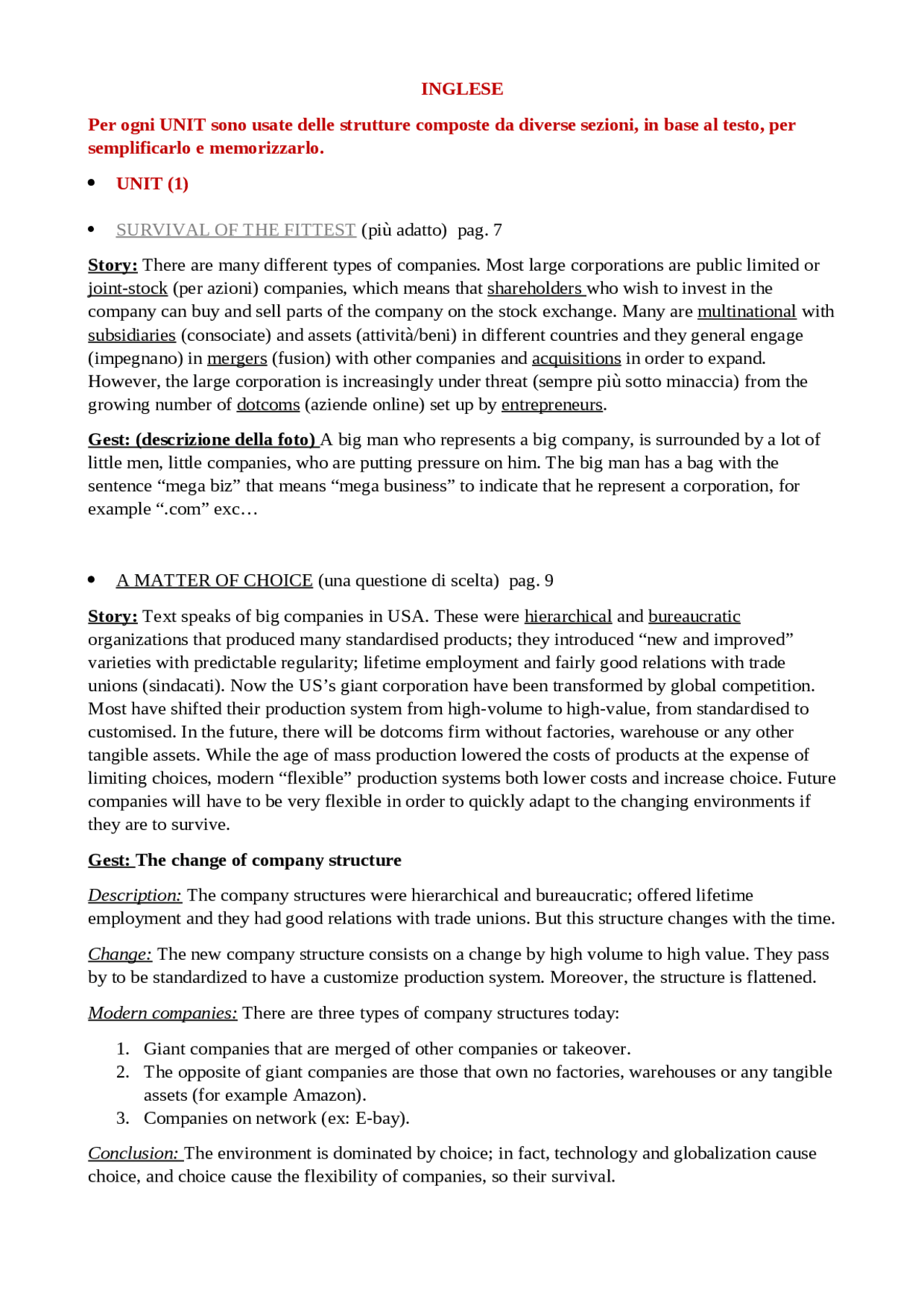 Inglese b2 unifi ivona - Docsity