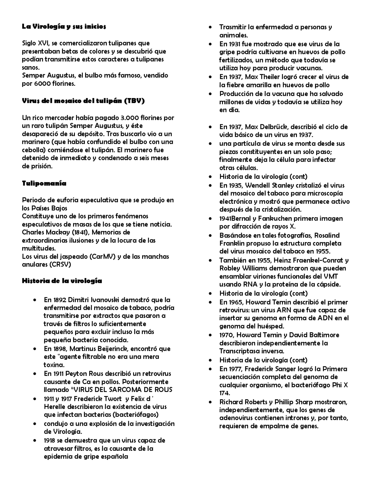 Apuntes De Virología Docsity