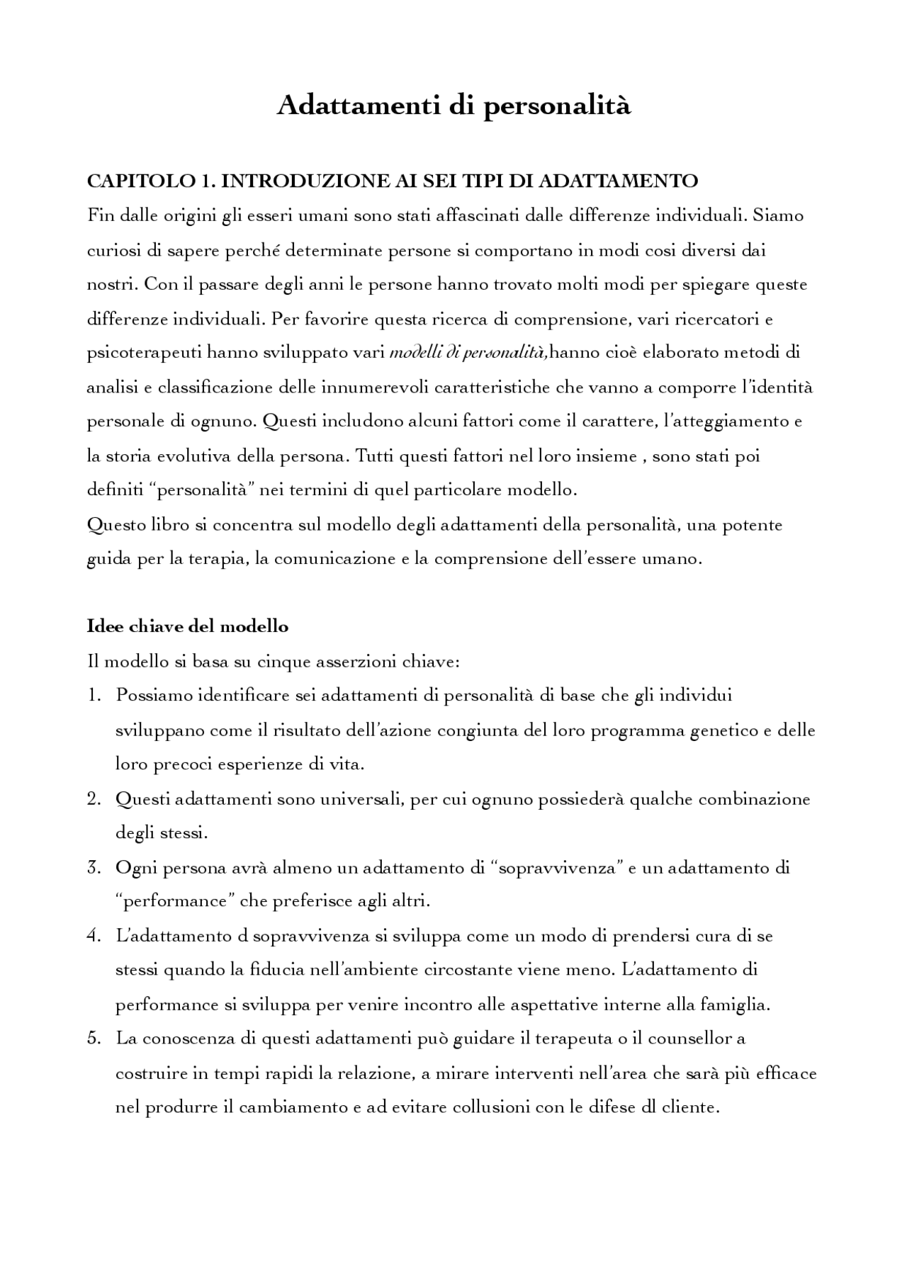 Adattamenti Di Personalità Di Joines Vann Stewart Ian Docsity