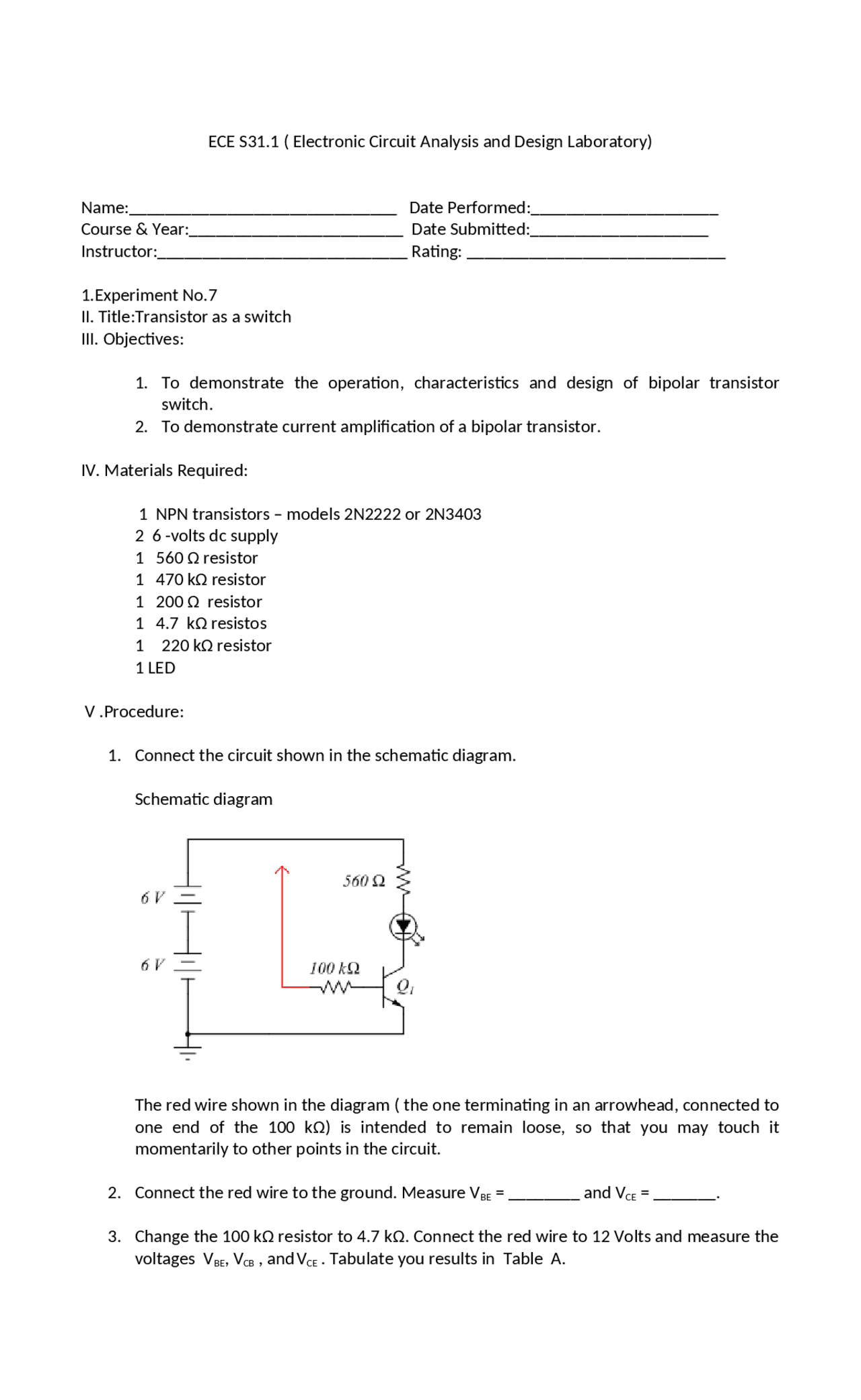 Electronics engineering manual - Docsity