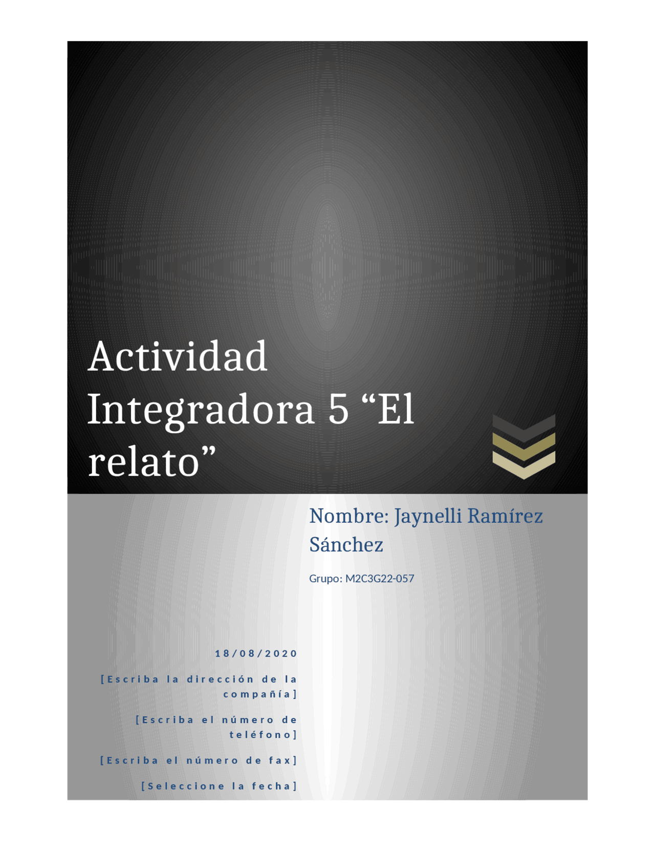 Actividad Integradora 5 "El relato" | Ejercicios de Lengua y Literatura ...