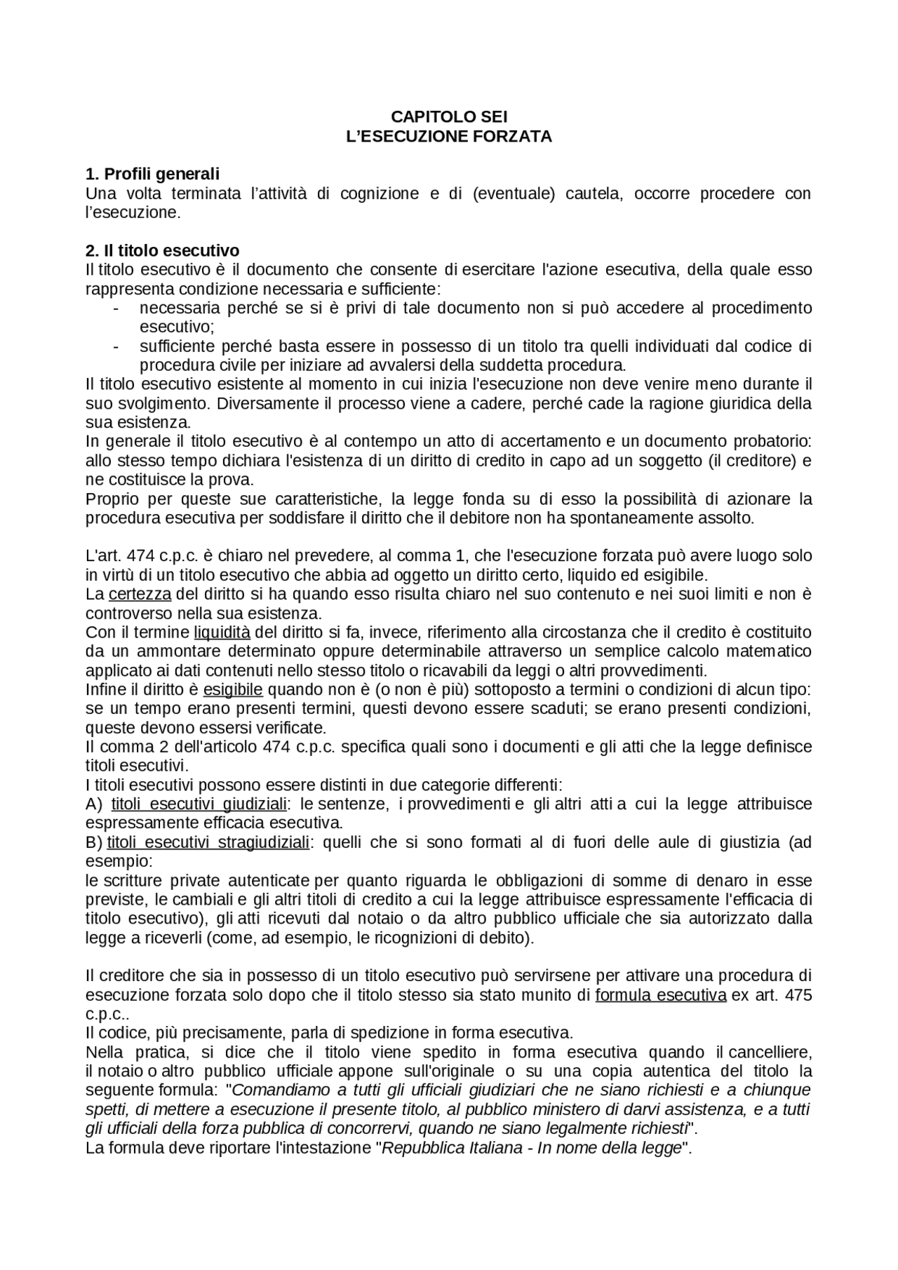 Diritto Processuale Civile Cap 6 Biavati Docsity