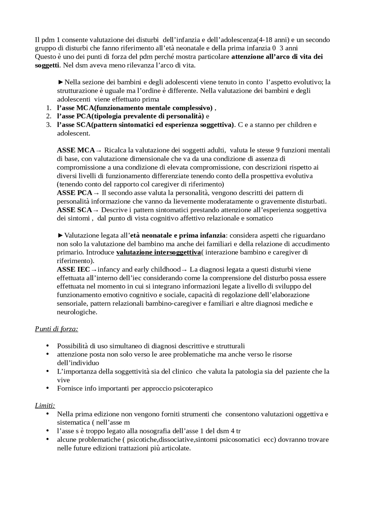 Il Pdm E Le Sue Caratteristiche Docsity