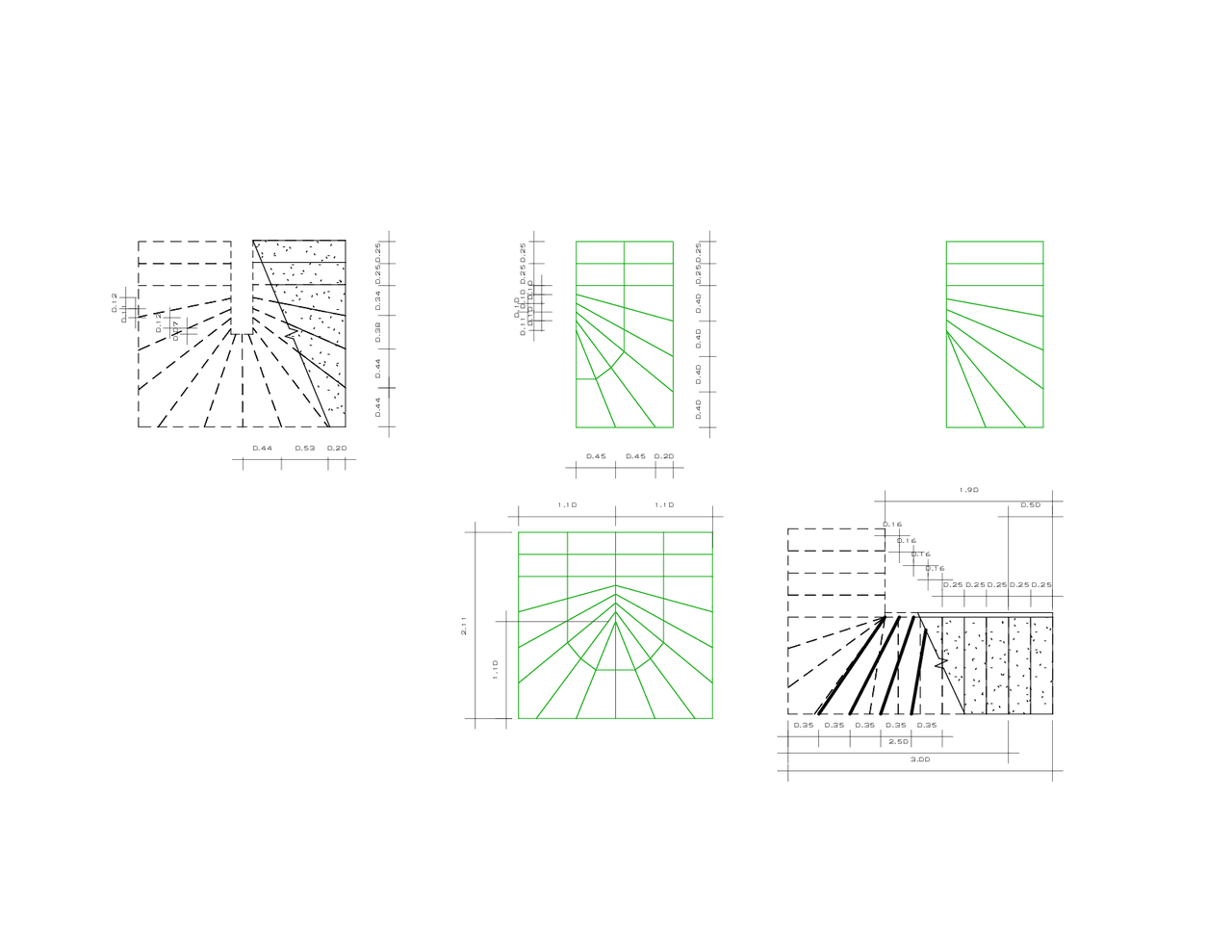 Gradas para segundo nivel, con angulos | Apuntes de Arquitectura | Docsity
