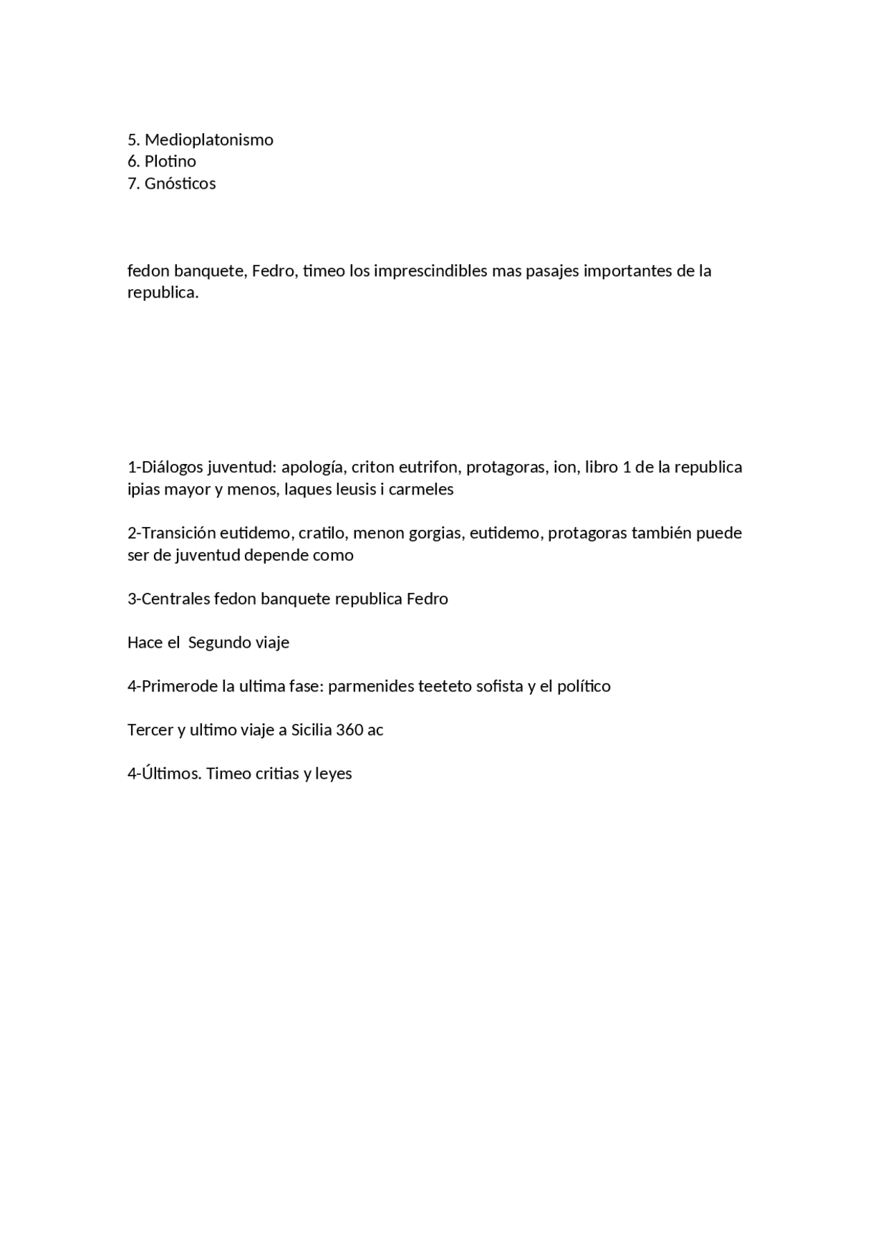 Apuntes Platón Completos Docsity