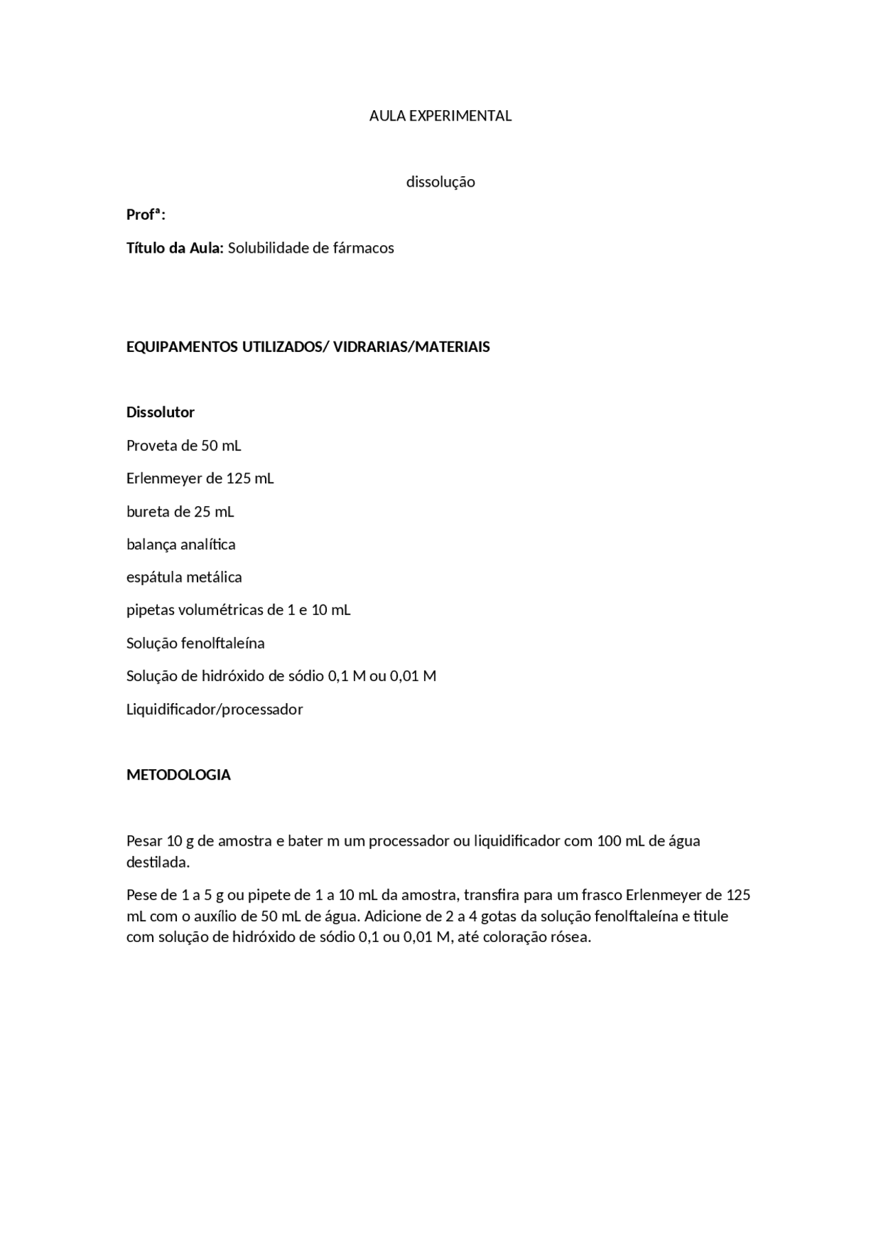 Aula Experimental Dis Docsity