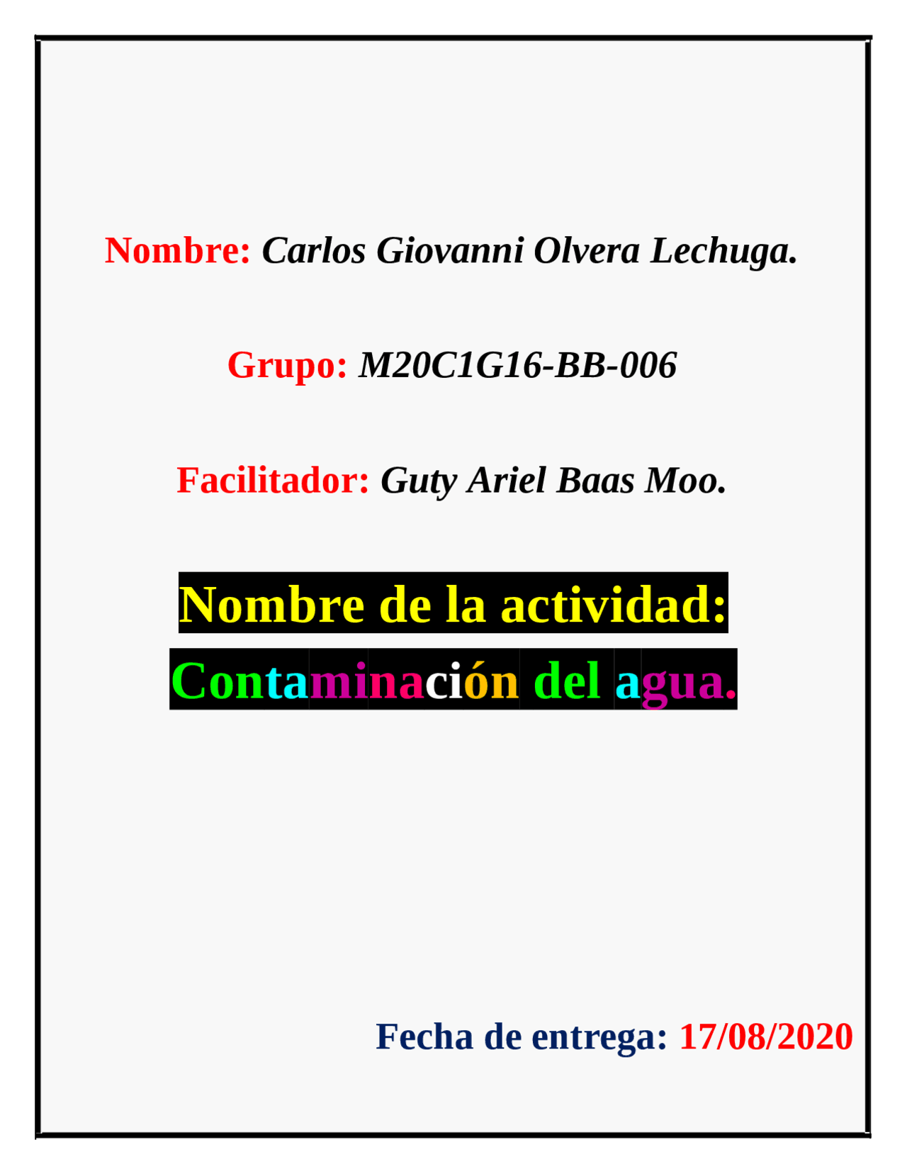 Modulo 20 Actividad Integradora 1 Resúmenes De Geografía Docsity