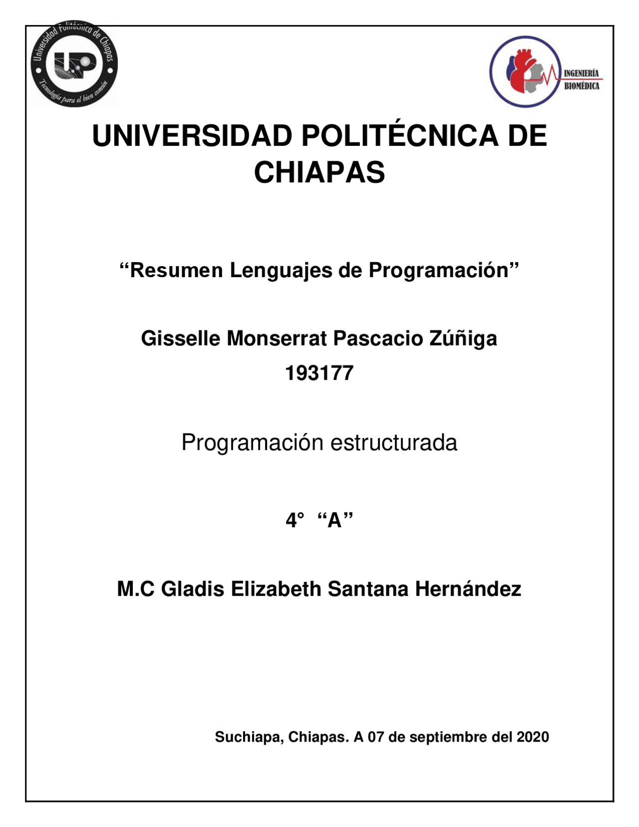 Lenguajes De Programación Docsity