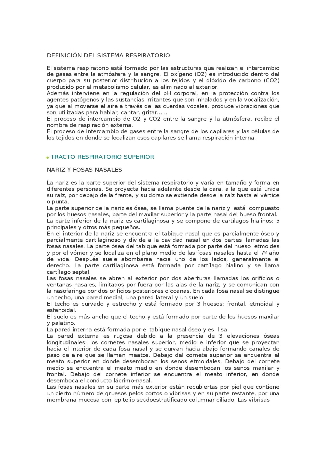 Sistema Respiratorio Monografías Ensayos De Fisiología Docsity
