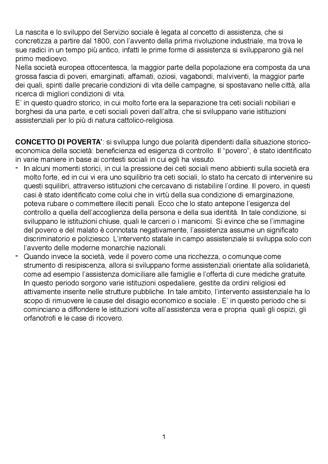 Principi E Fondamenti Del Servizio Sociale Docsity