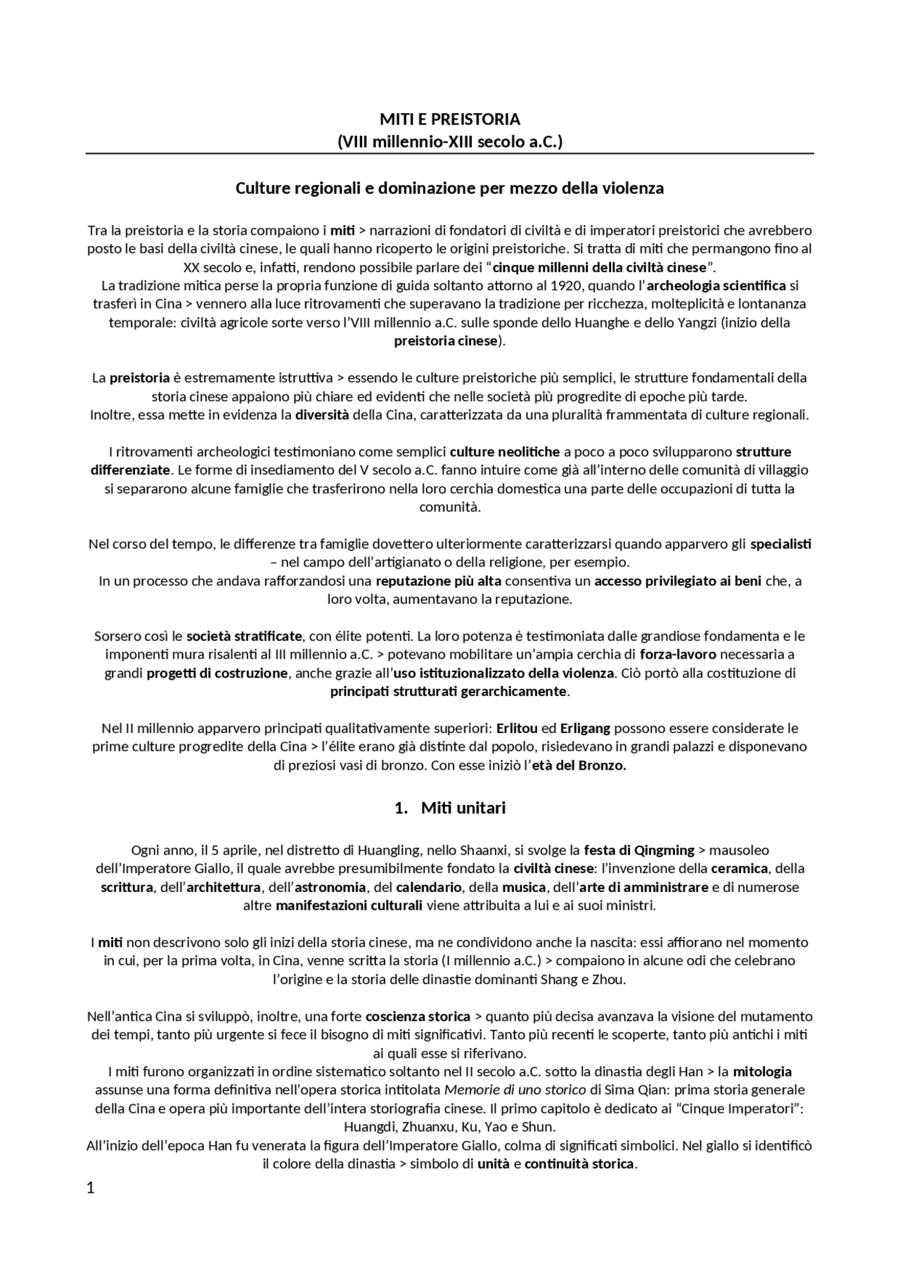 Riassunto Completo Del Manuale Cina Di Kai Vogelsang Docsity
