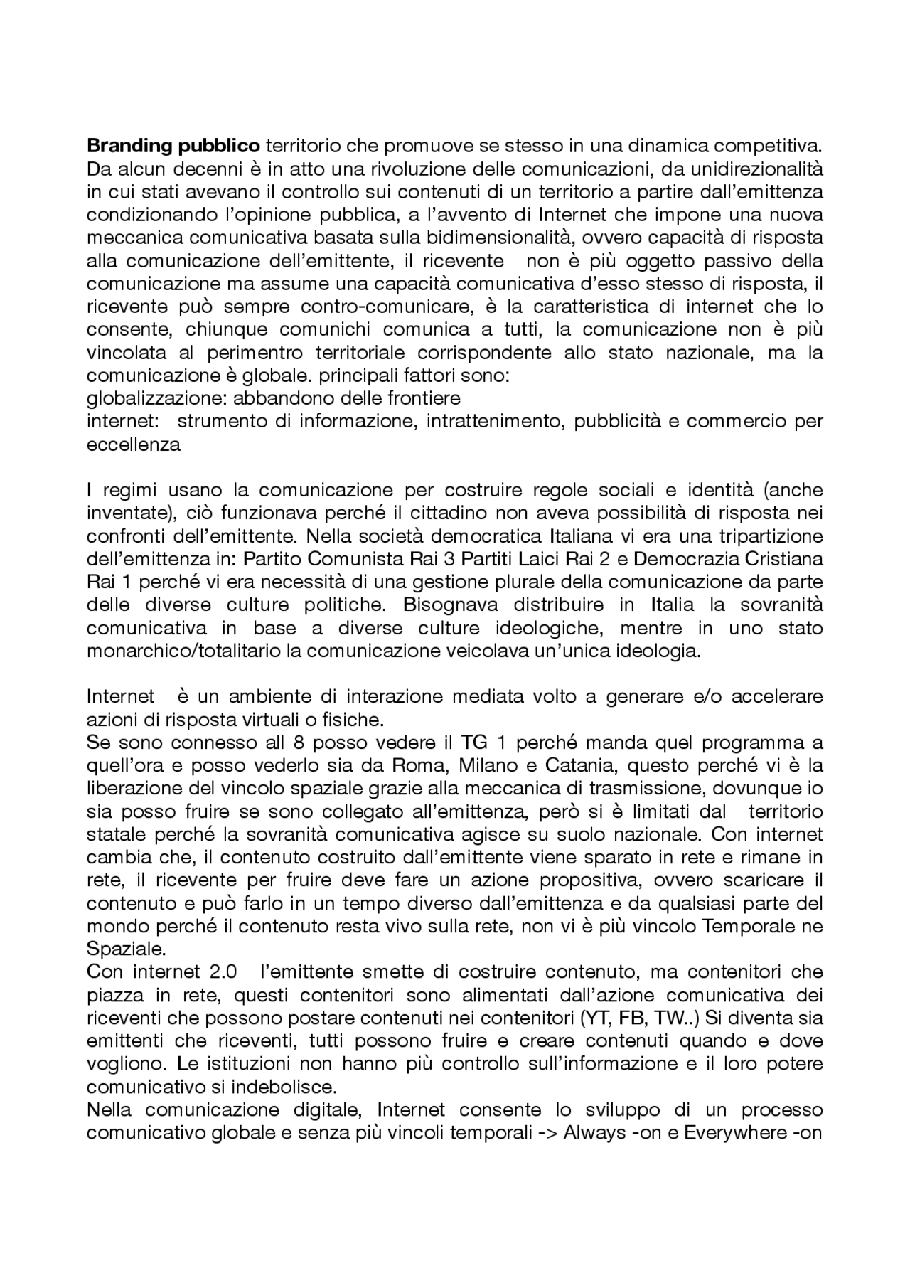 Public Branding Iulm Docsity