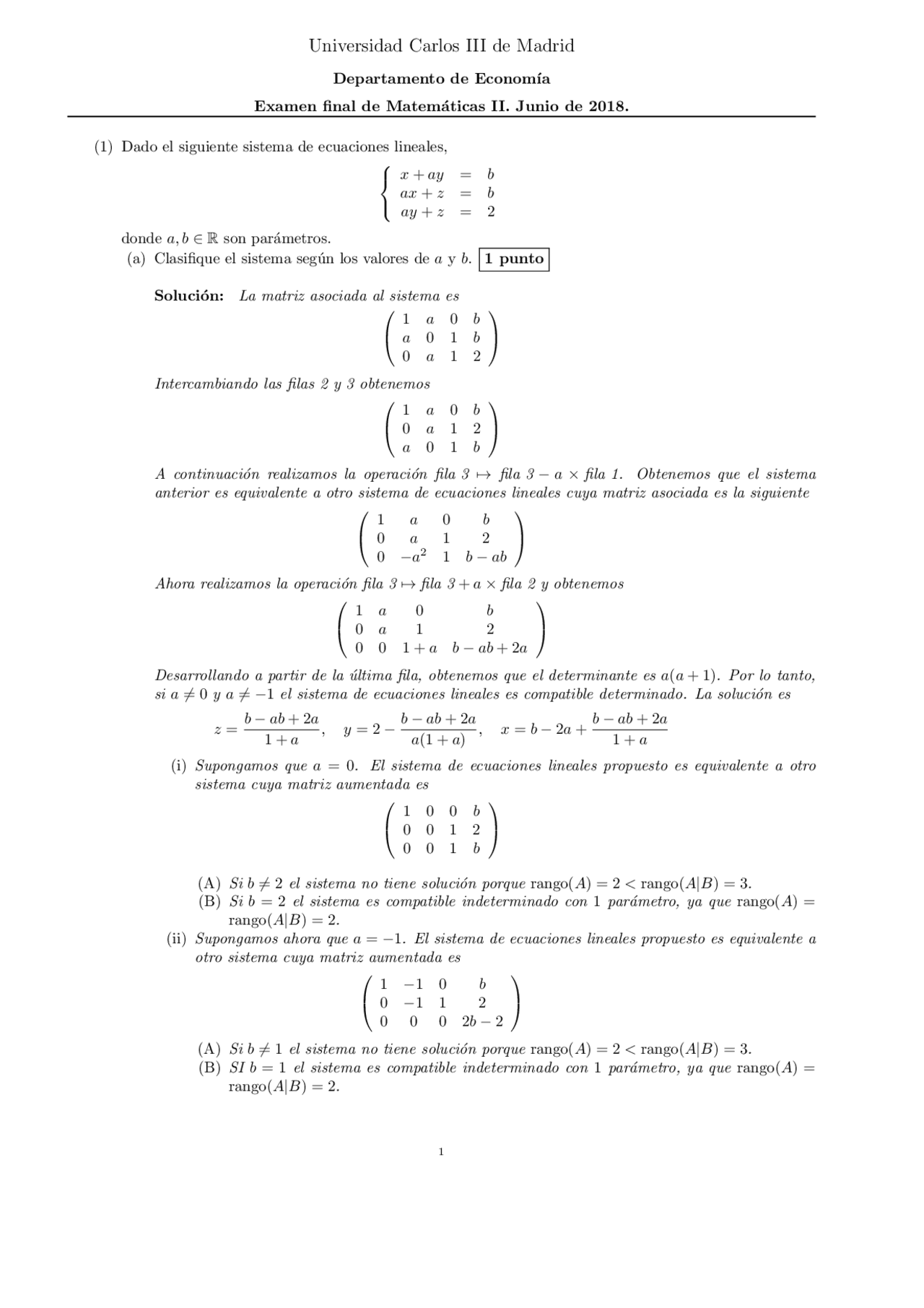Modelo De Examen De Calculo Vectorial Docsity