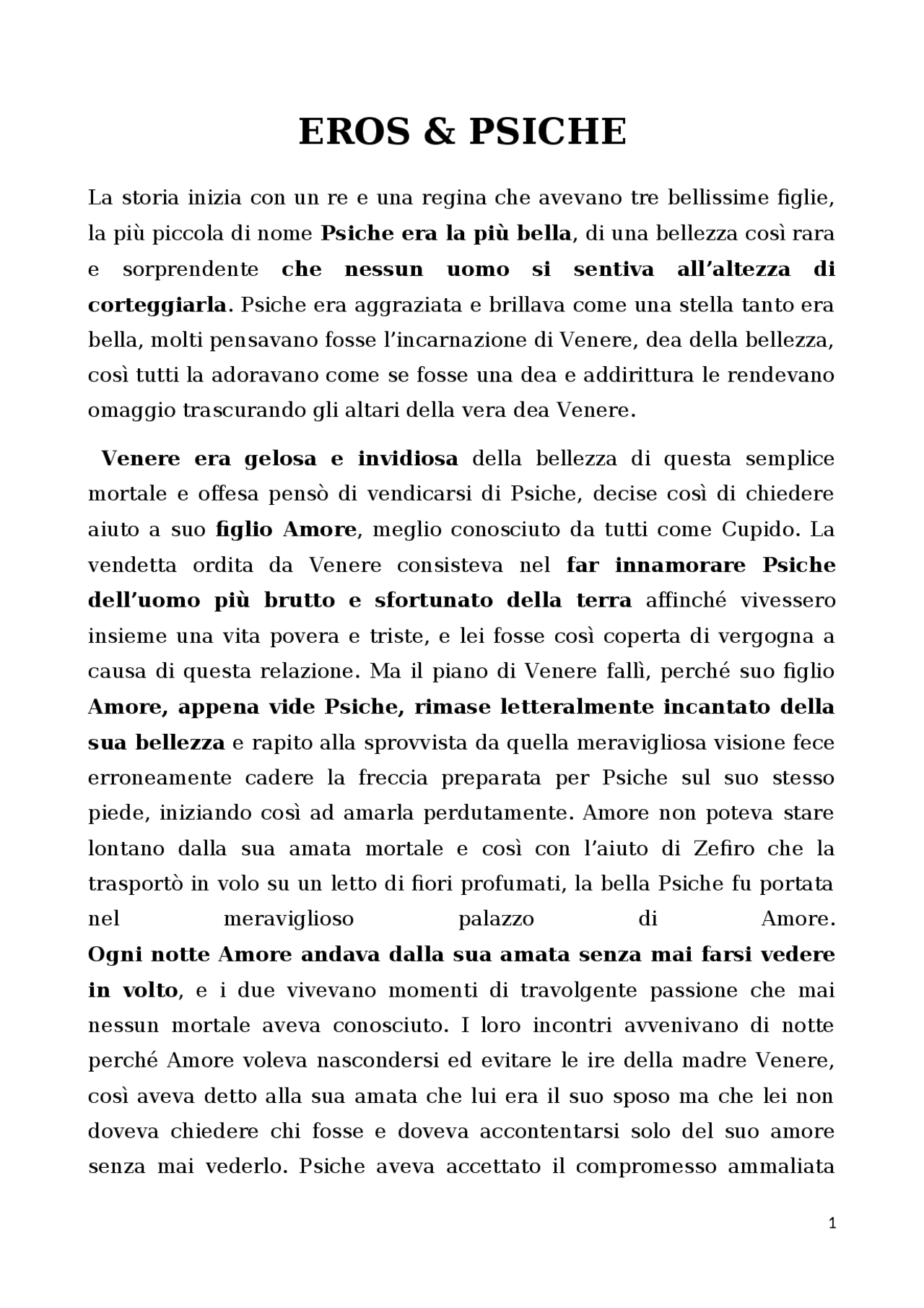 Amore And Psiche Tesina Esame Di Stato Docsity