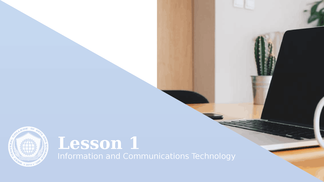 Emptech Unit 1 Intro - Docsity