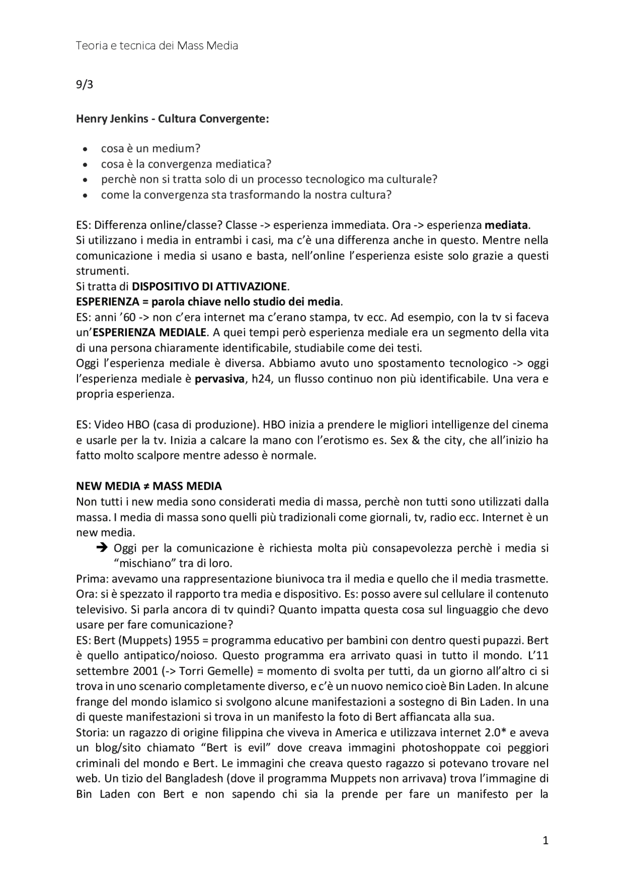 Teoria E Metodo Dei Mass Media Docsity
