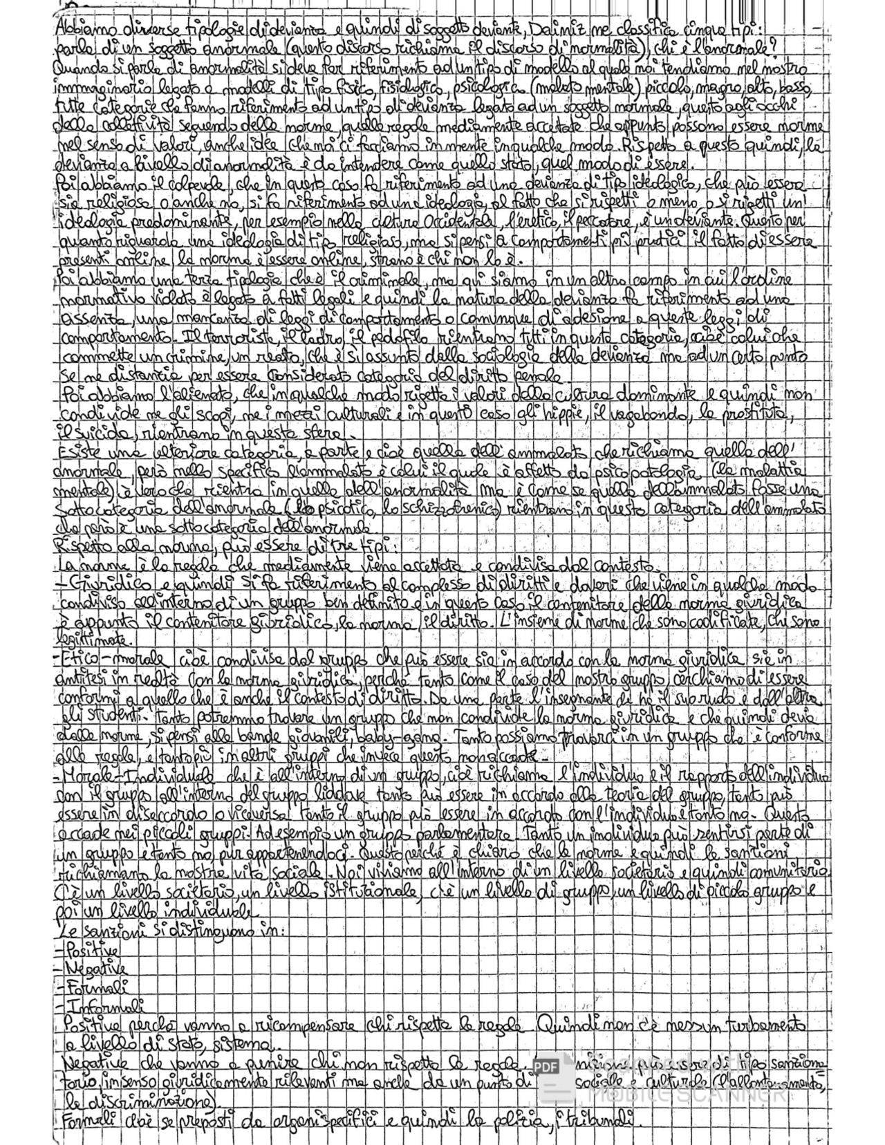 Sociologia Della Devianza Appunti Pt4 Docsity