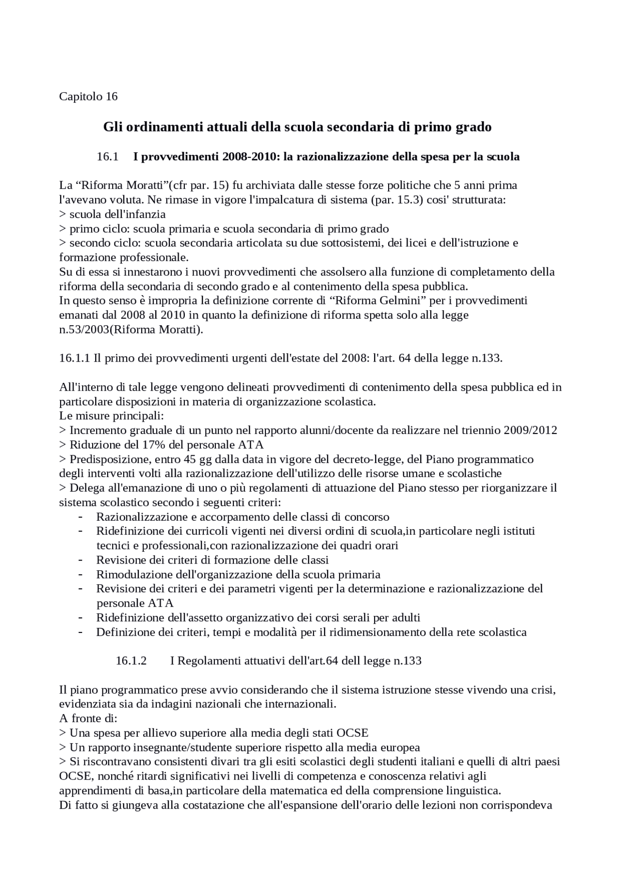 La Scuola Disciplina Docsity