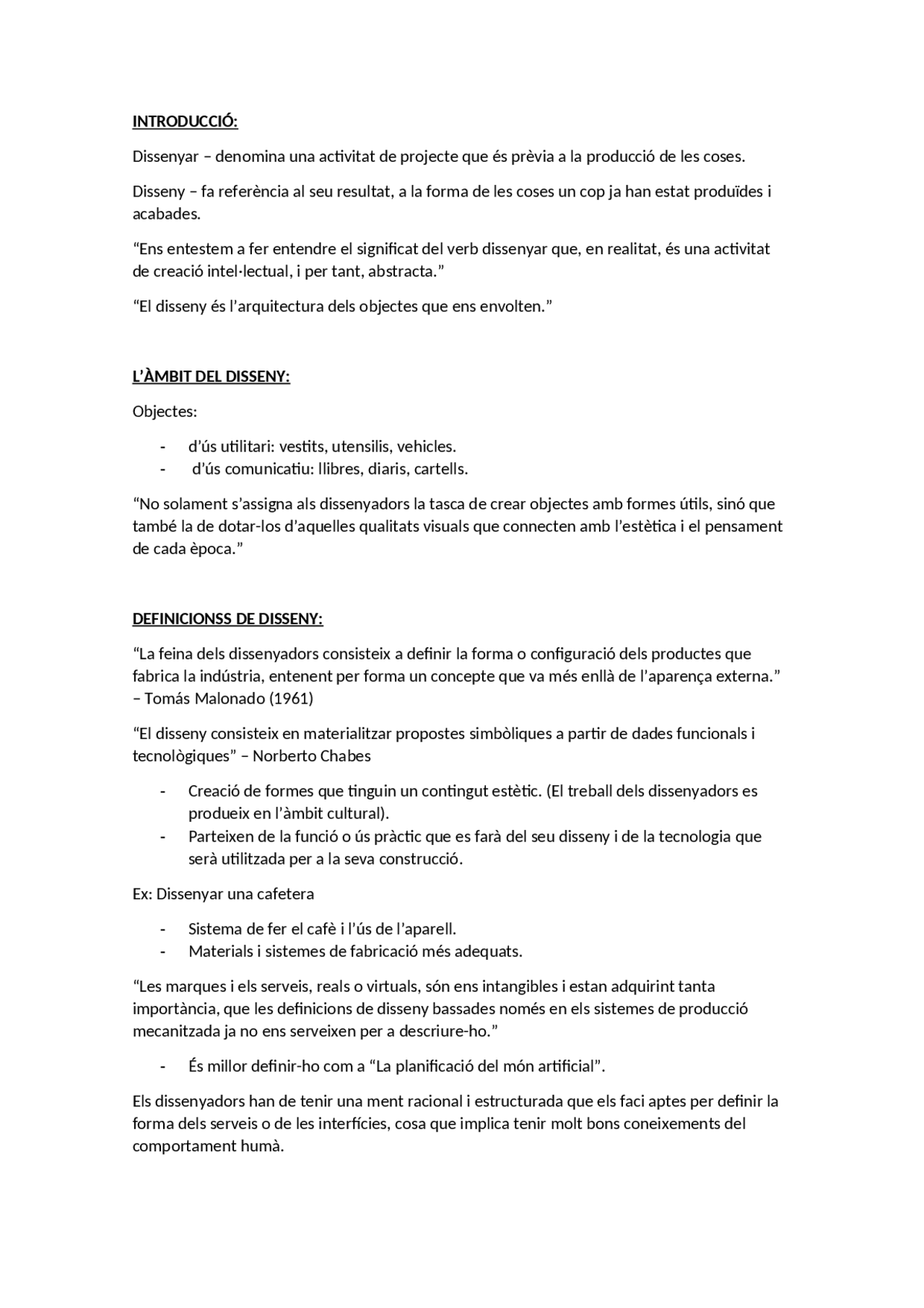 Disseny 2 Apunts Per Selectivitat Docsity