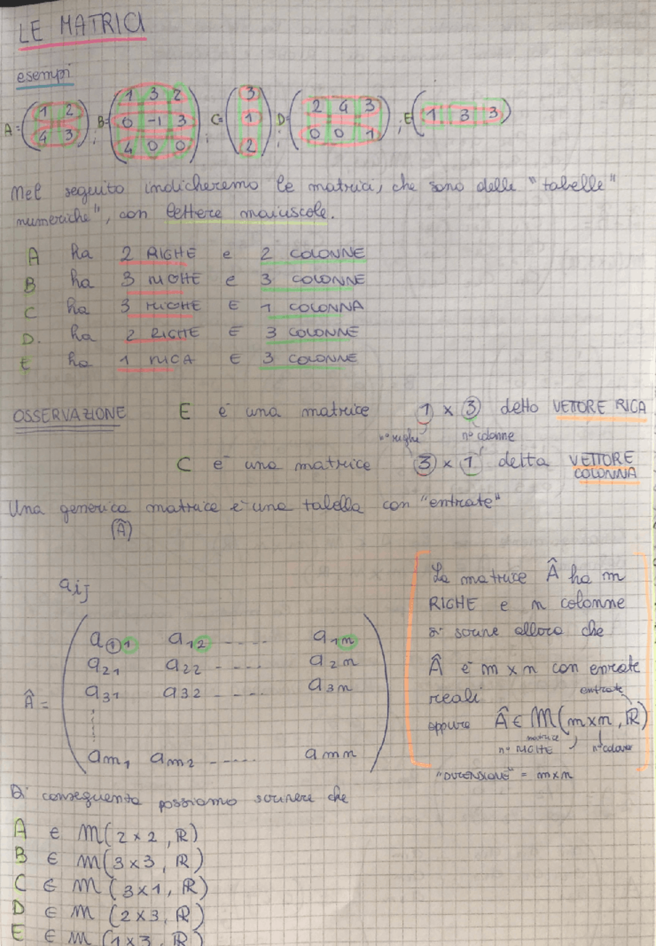 Matematica Generale Matrici Docsity