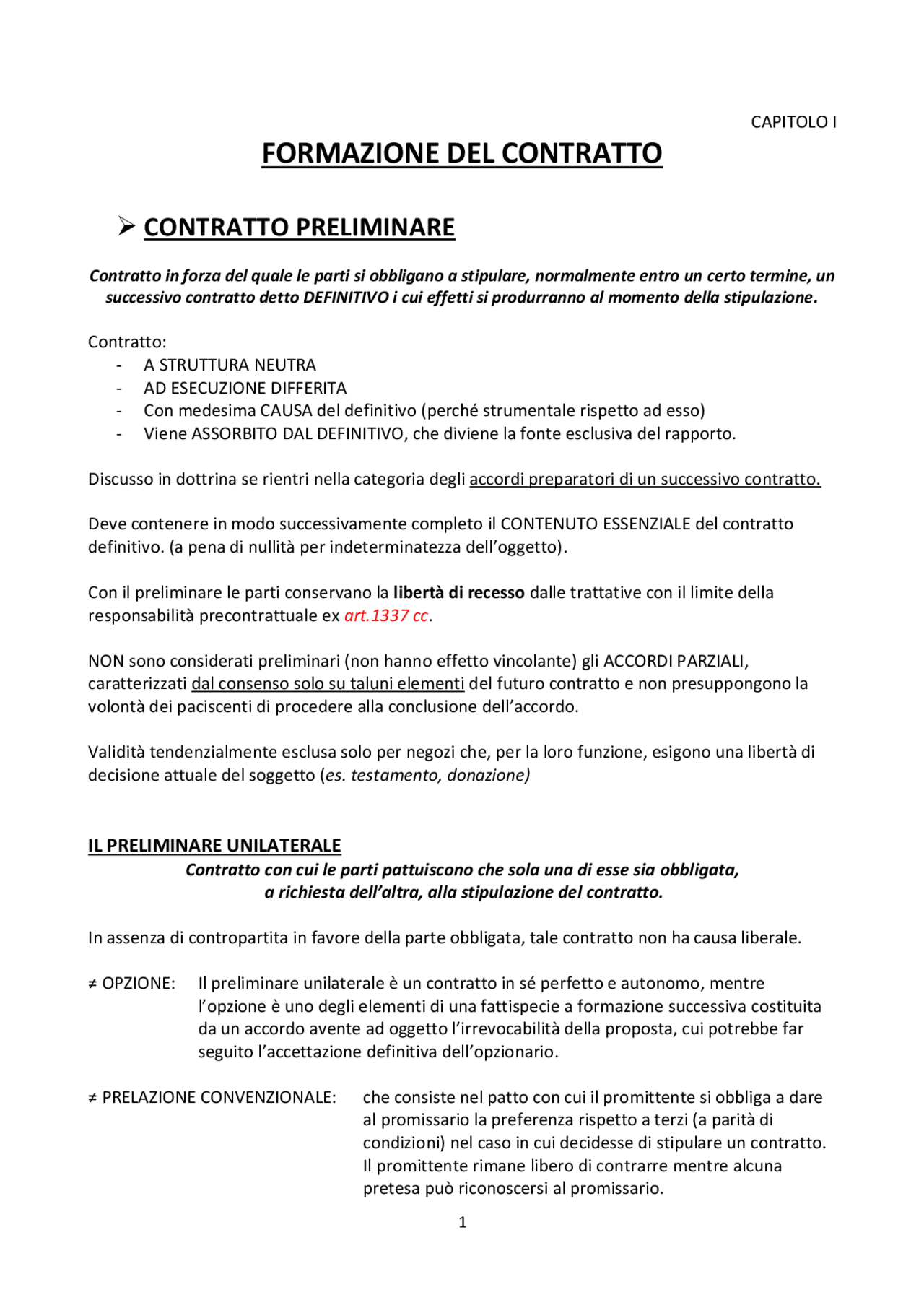Appunti Integrati E Completi Parte Speciale Diritto Civile 2020 Docsity