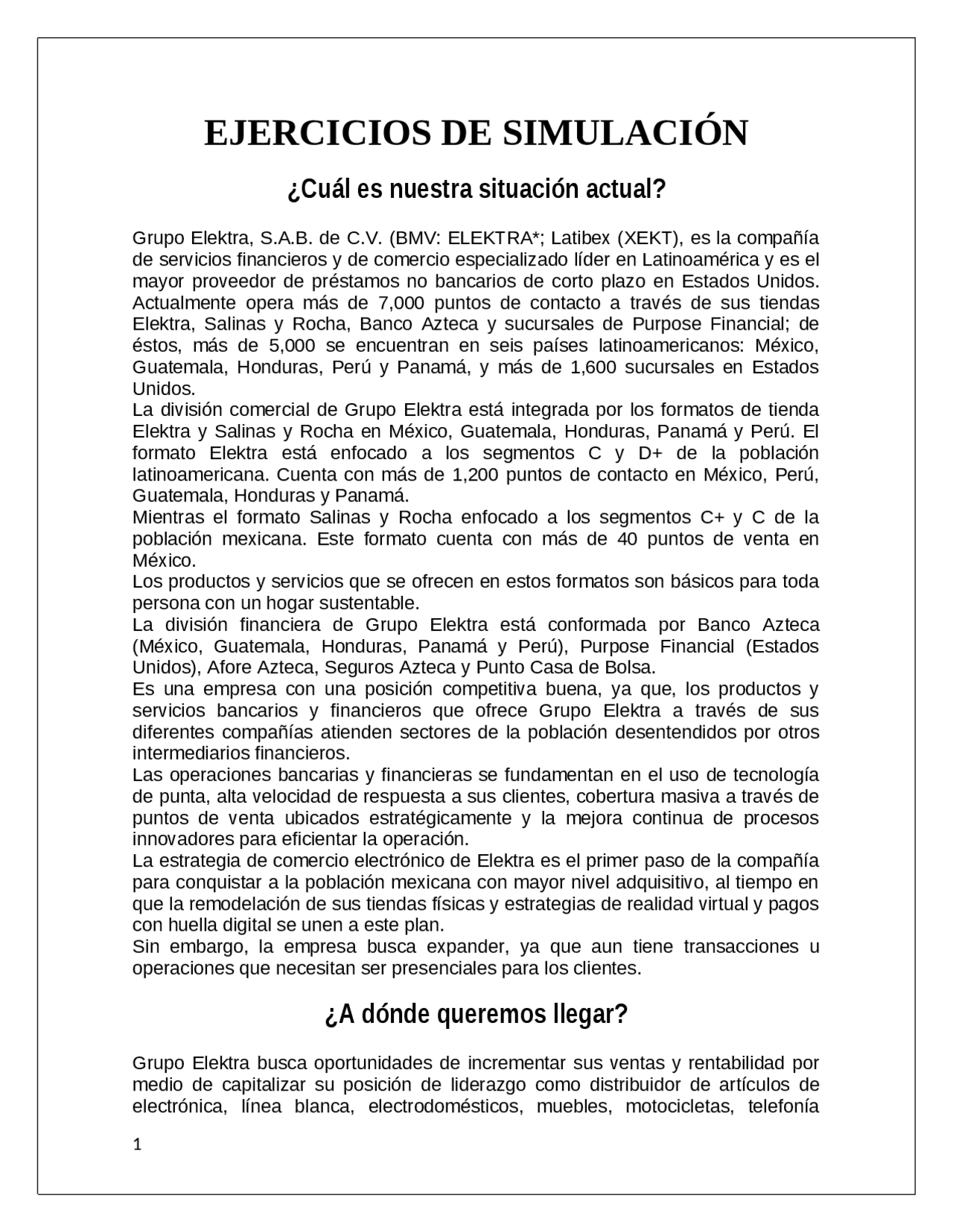 Ejercicos De Simulacion Apuntes De Economía Docsity