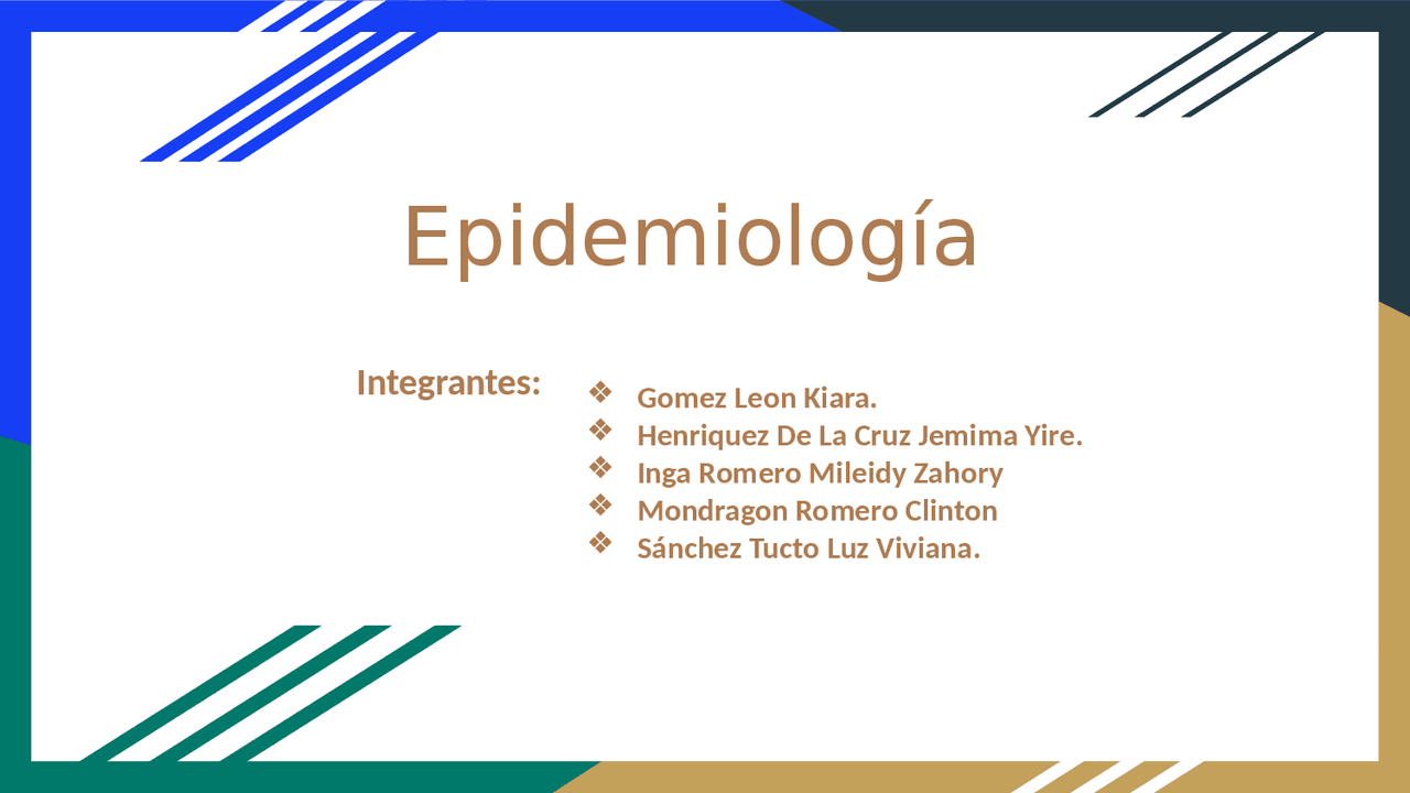 Epidemiolgia Informe Practico Slide Di Epidemiologia Docsity