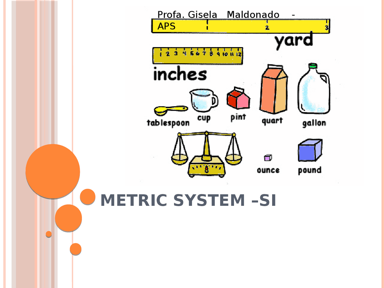 Ciencia sistema metrico sistema metrico - Docsity