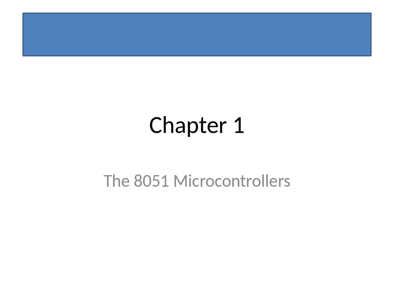 Microcontrollerschapter 1 Docsity