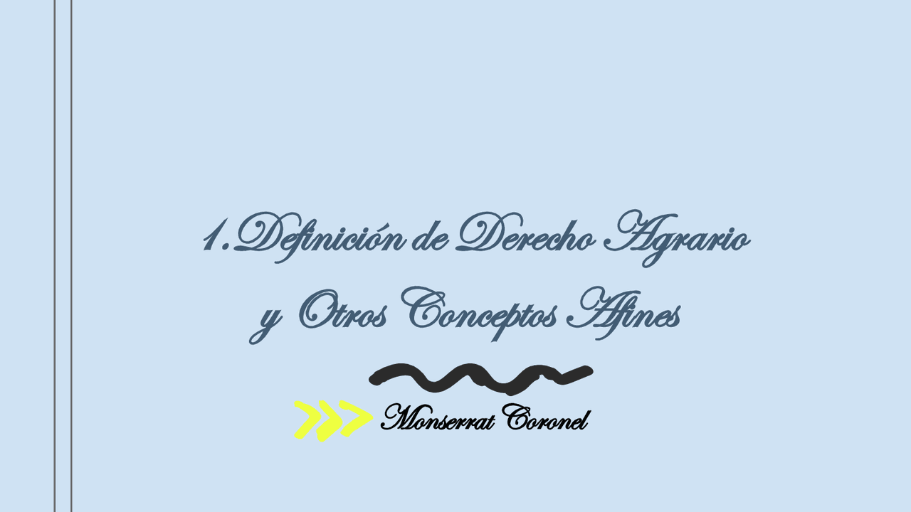 DEFINICIÓN DE DERECHO AGRARIO Y OTROS CONCEPTOS AFINES | Diapositivas de Derecho Agrario | Docsity