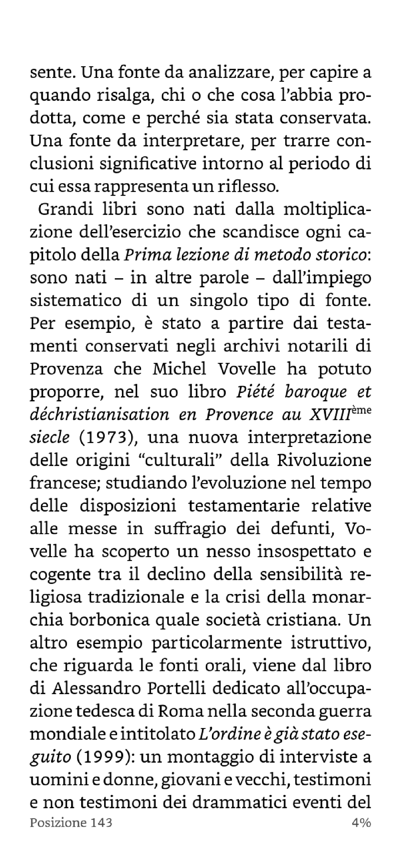 Prima Lezione Di Metodo Storico Premessa Docsity