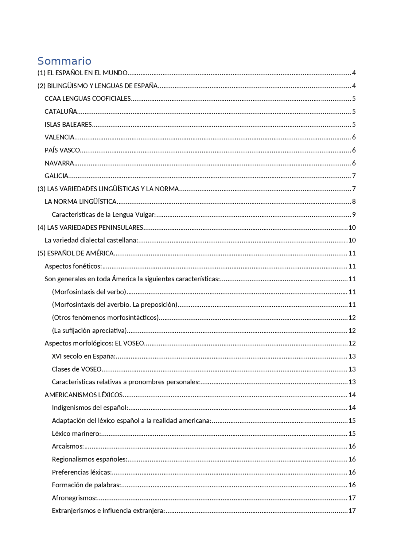 Lingua Spagnola I Appunti Dispensa E Slides Docsity