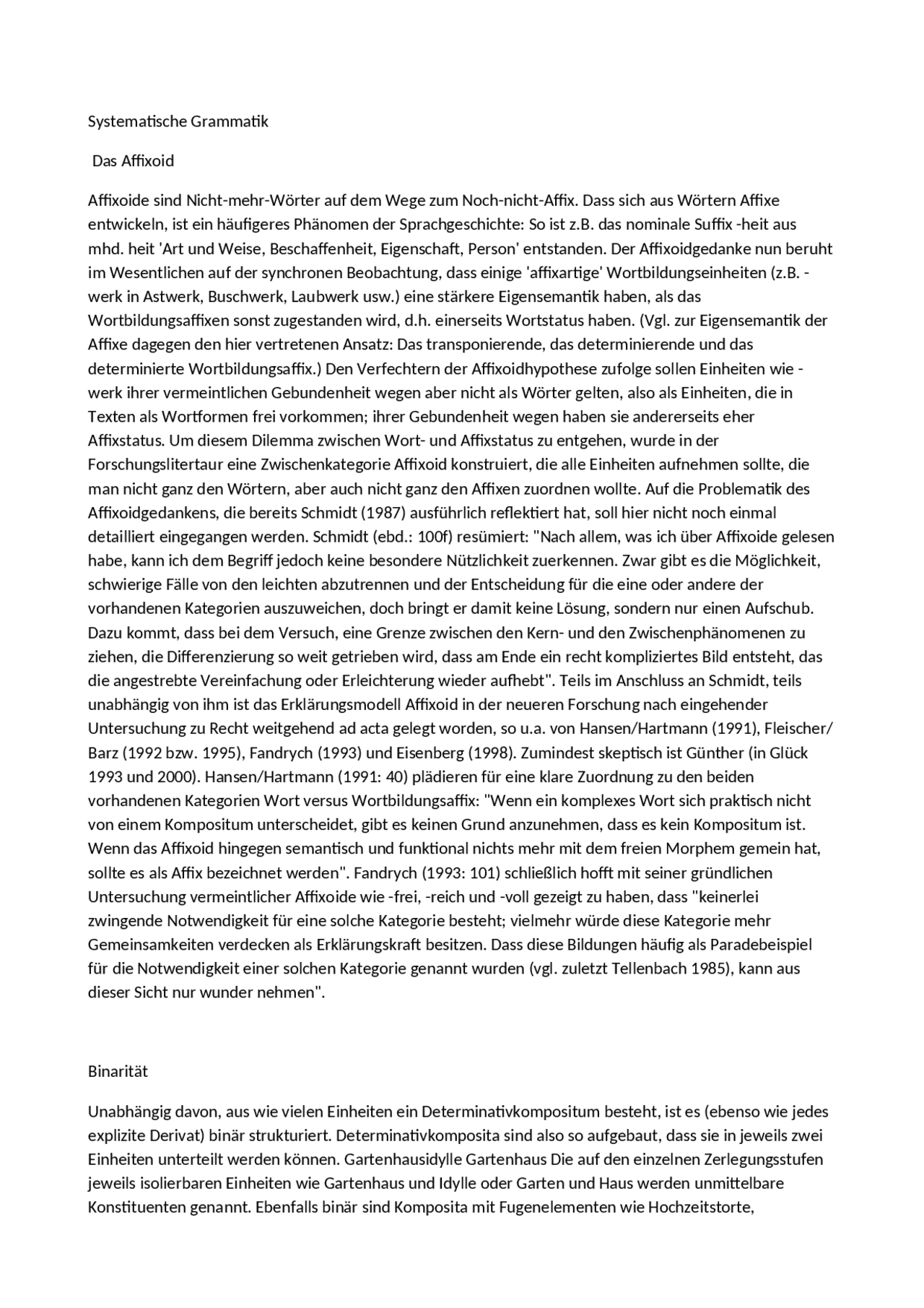 Modulo teorico tedesco 3 - Docsity