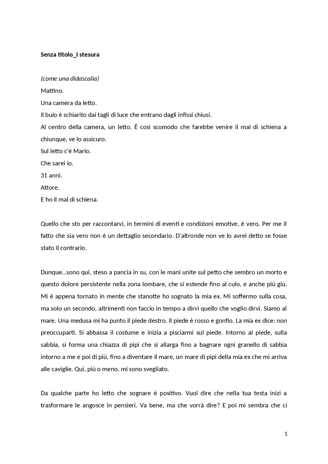 Testo Poetico Mattino Docsity