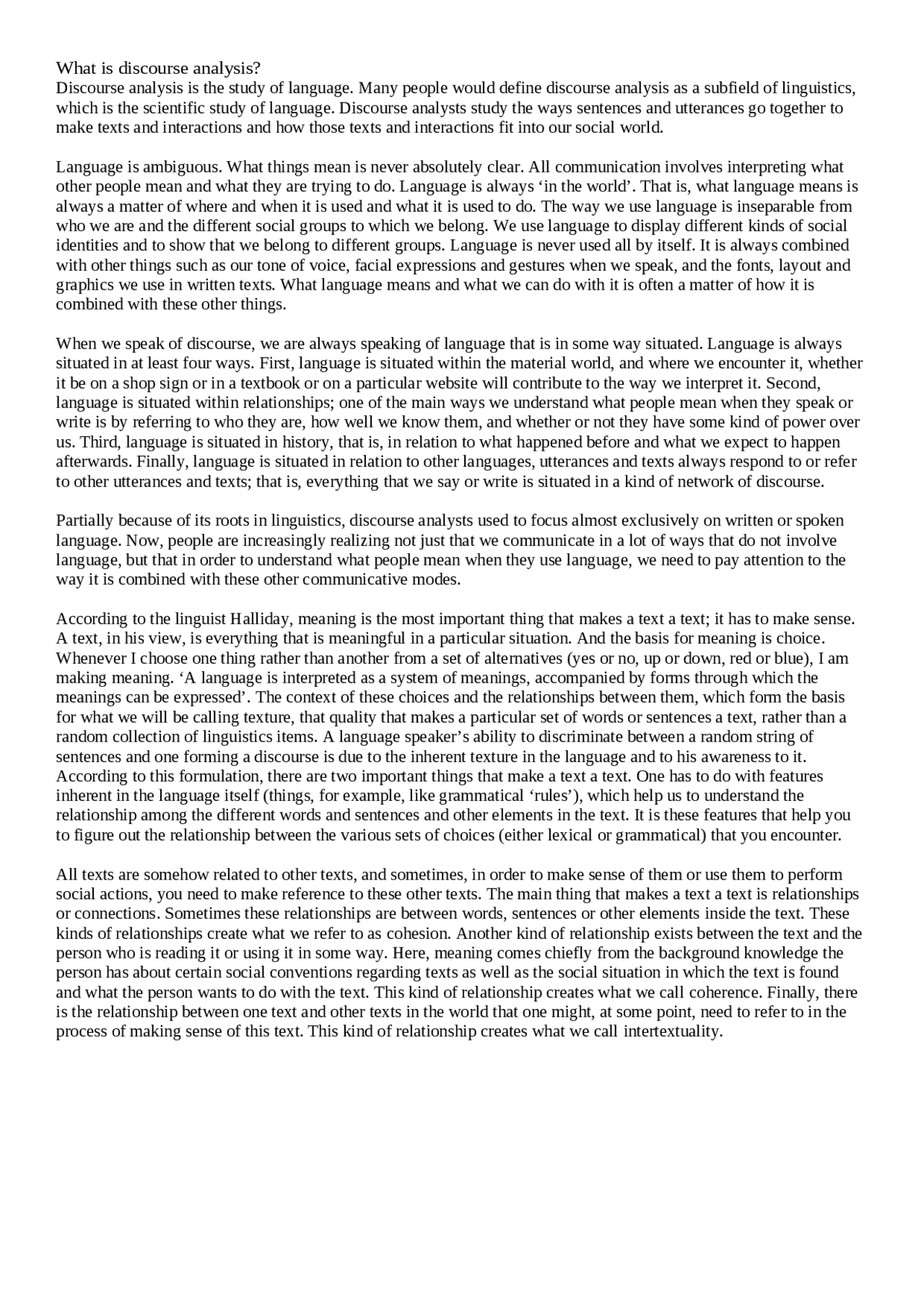 Inglese Iii Chapter A1 A2 Docsity